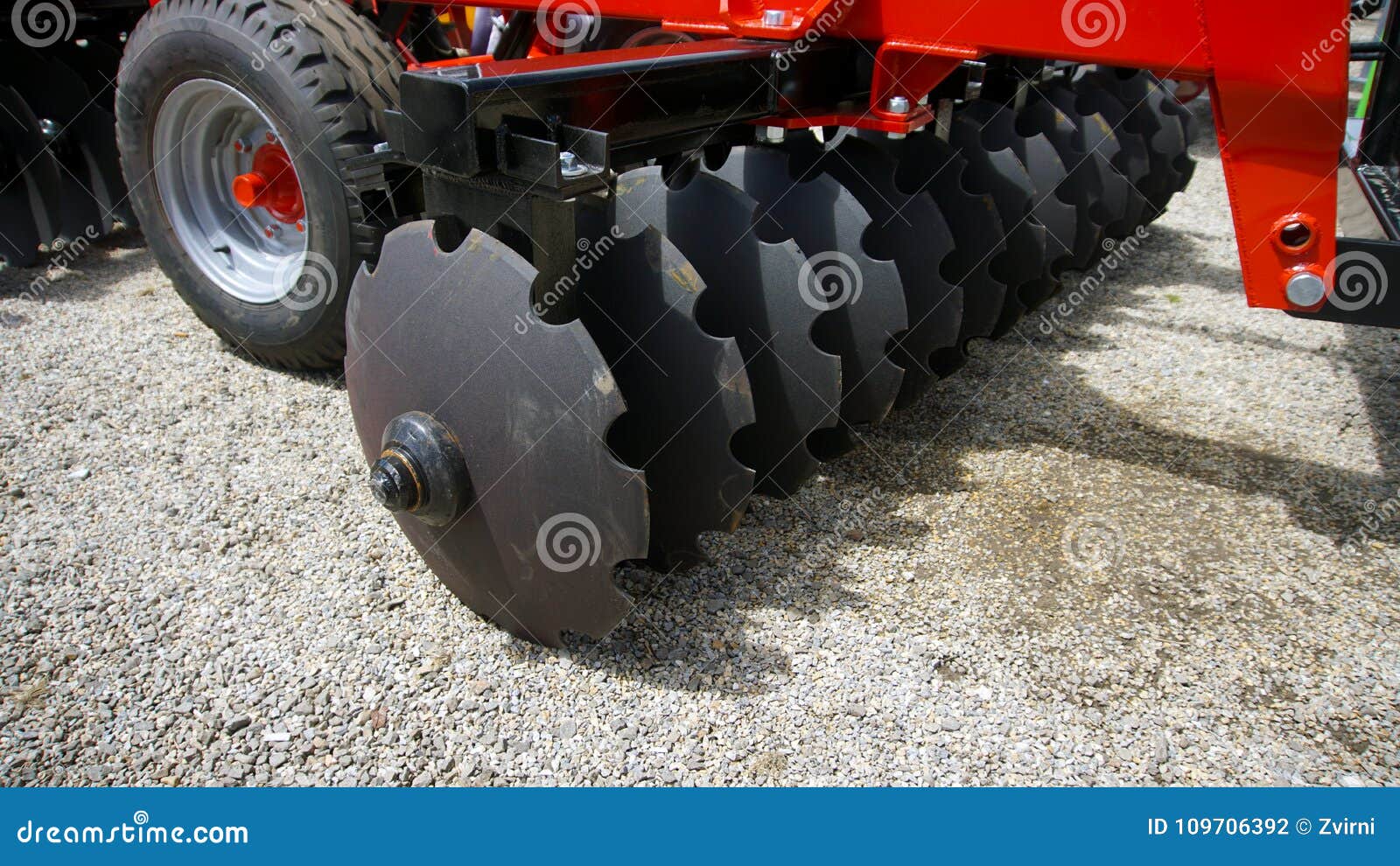 The disk harrow stock photo. Image of soil, cultivating - 109706392