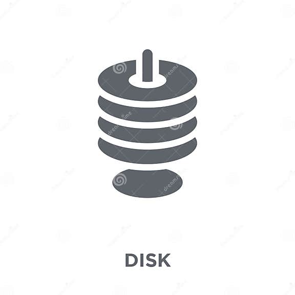 Disk Icon from Geometry Collection. Stock Vector - Illustration of ...