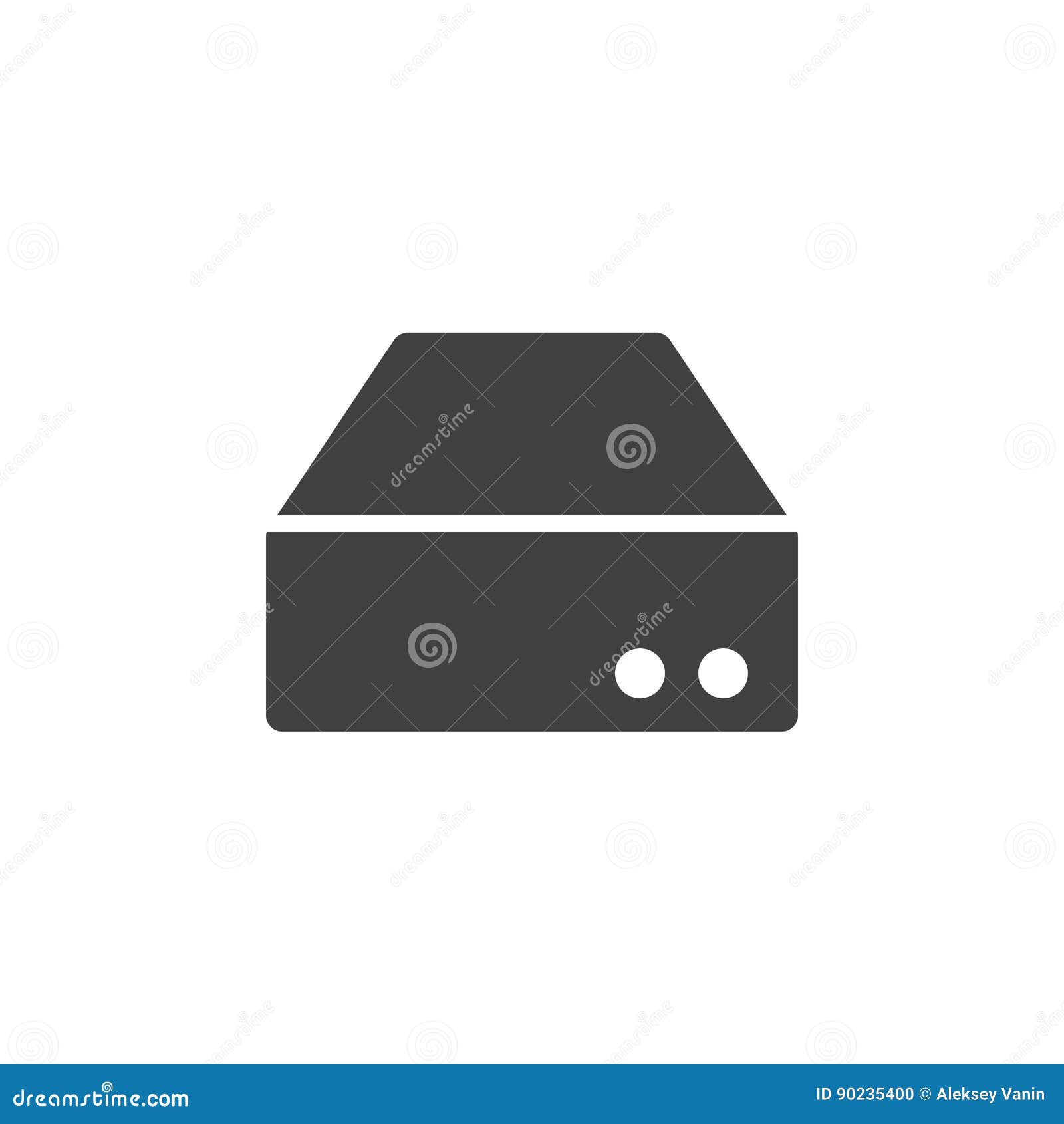 Disk Icon , Hard Drive Solid Logo Illustration, Pictogram Stock ...