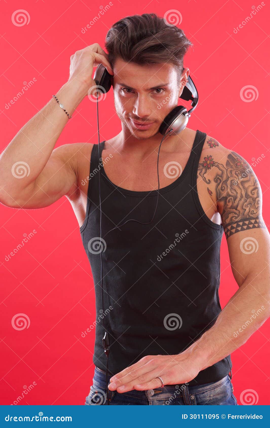 Disk jokey stock image. Image of equipment, festival - 30111095