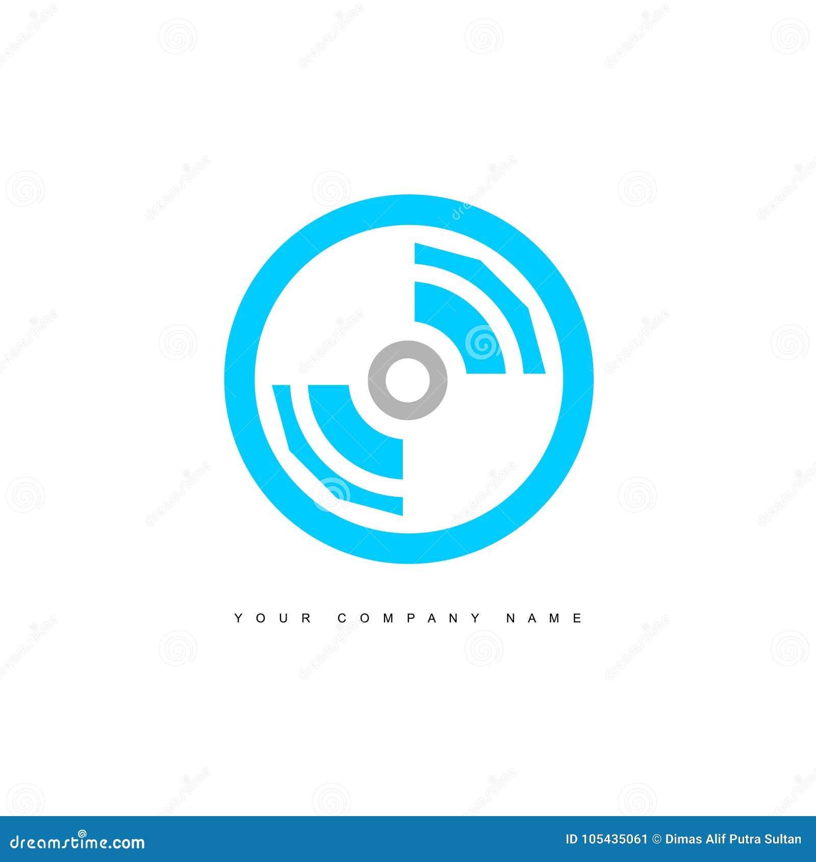 Disk Logo Design with Creative Concept Stock Illustration ...