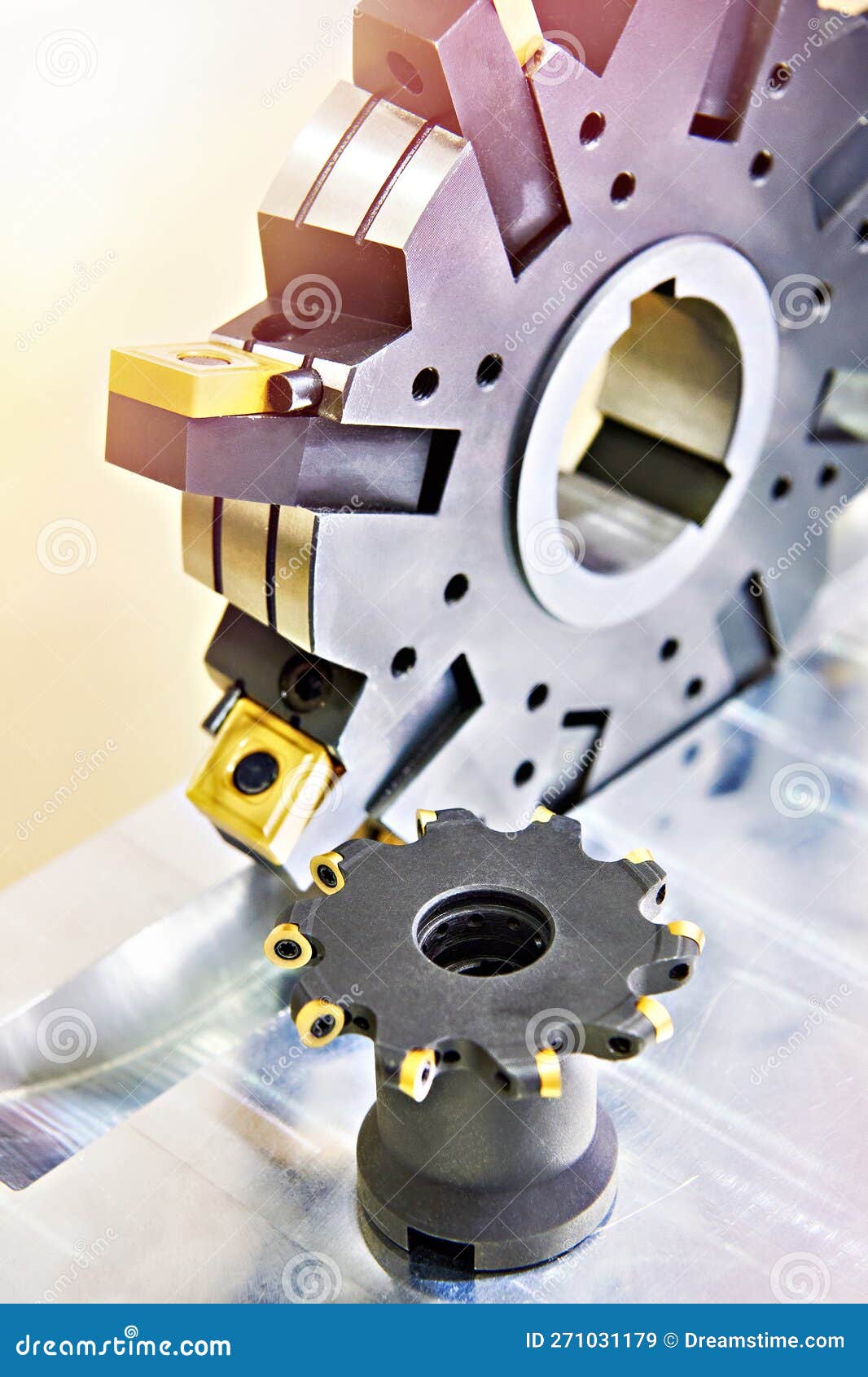 Disk milling cutters stock image. Image of carbide, holder - 271031179