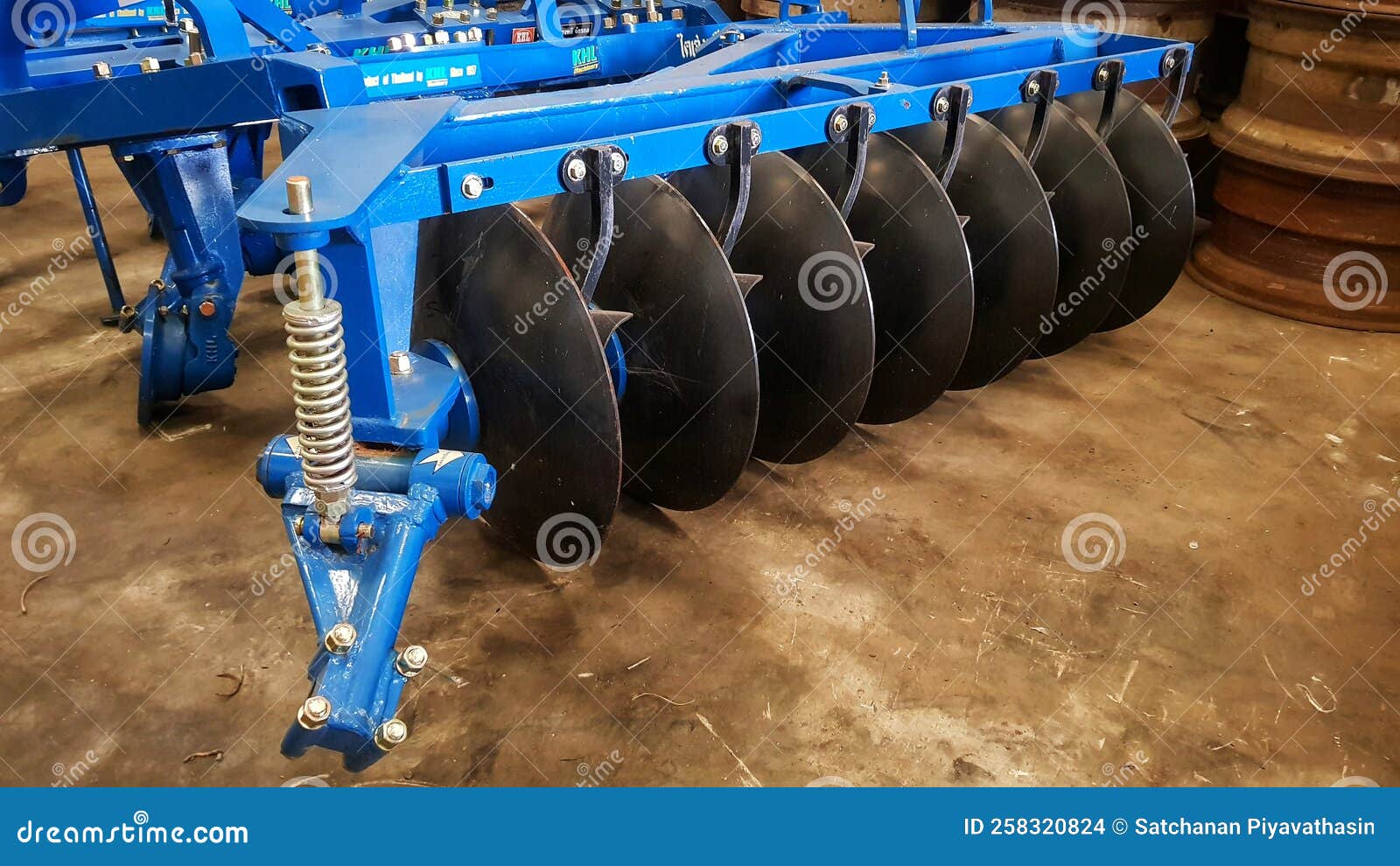Disk Plows with Frame for Tractor Stock Photo - Image of wheel, machine ...