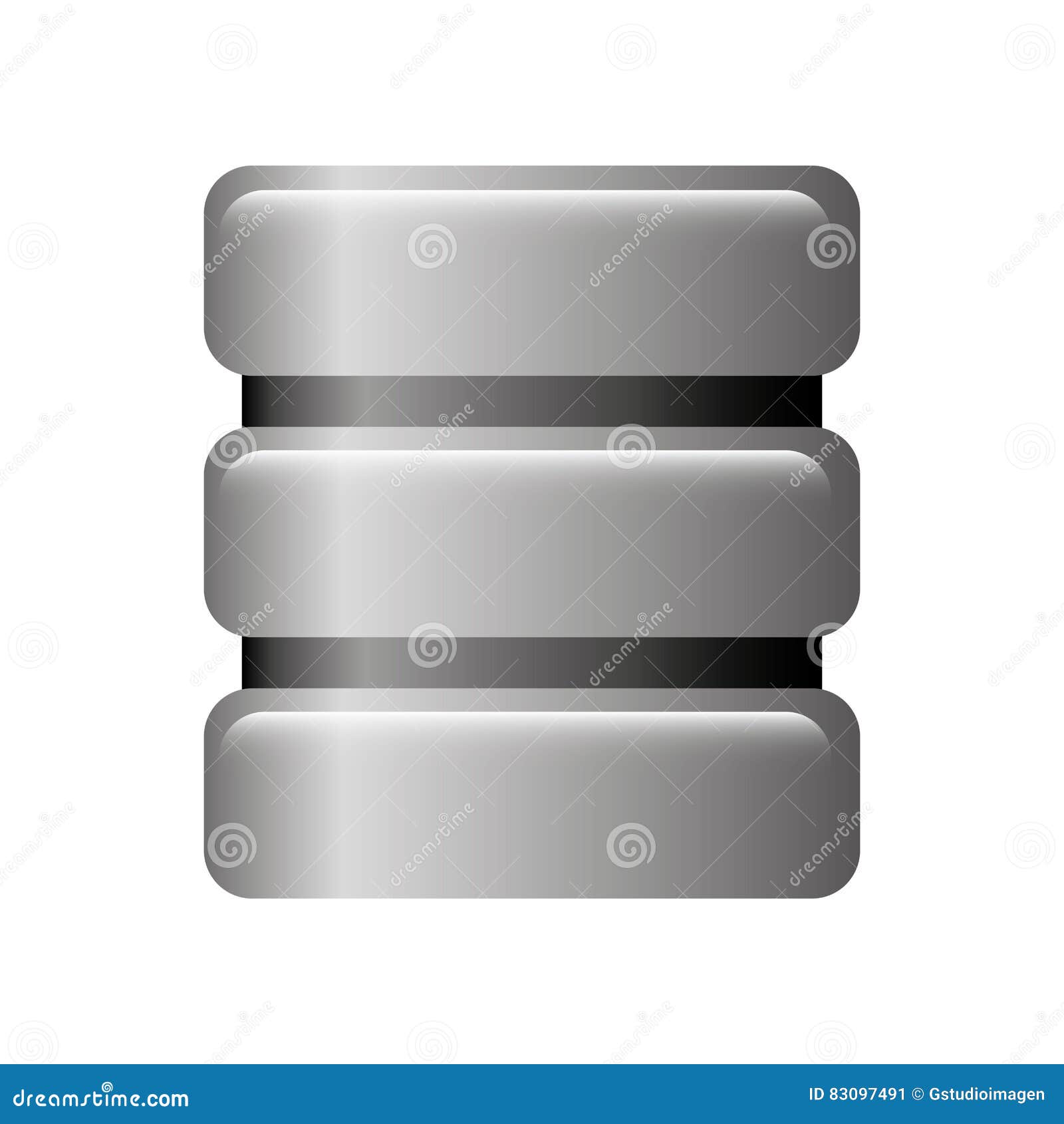 Disk server isolated icon stock illustration. Illustration of business ...