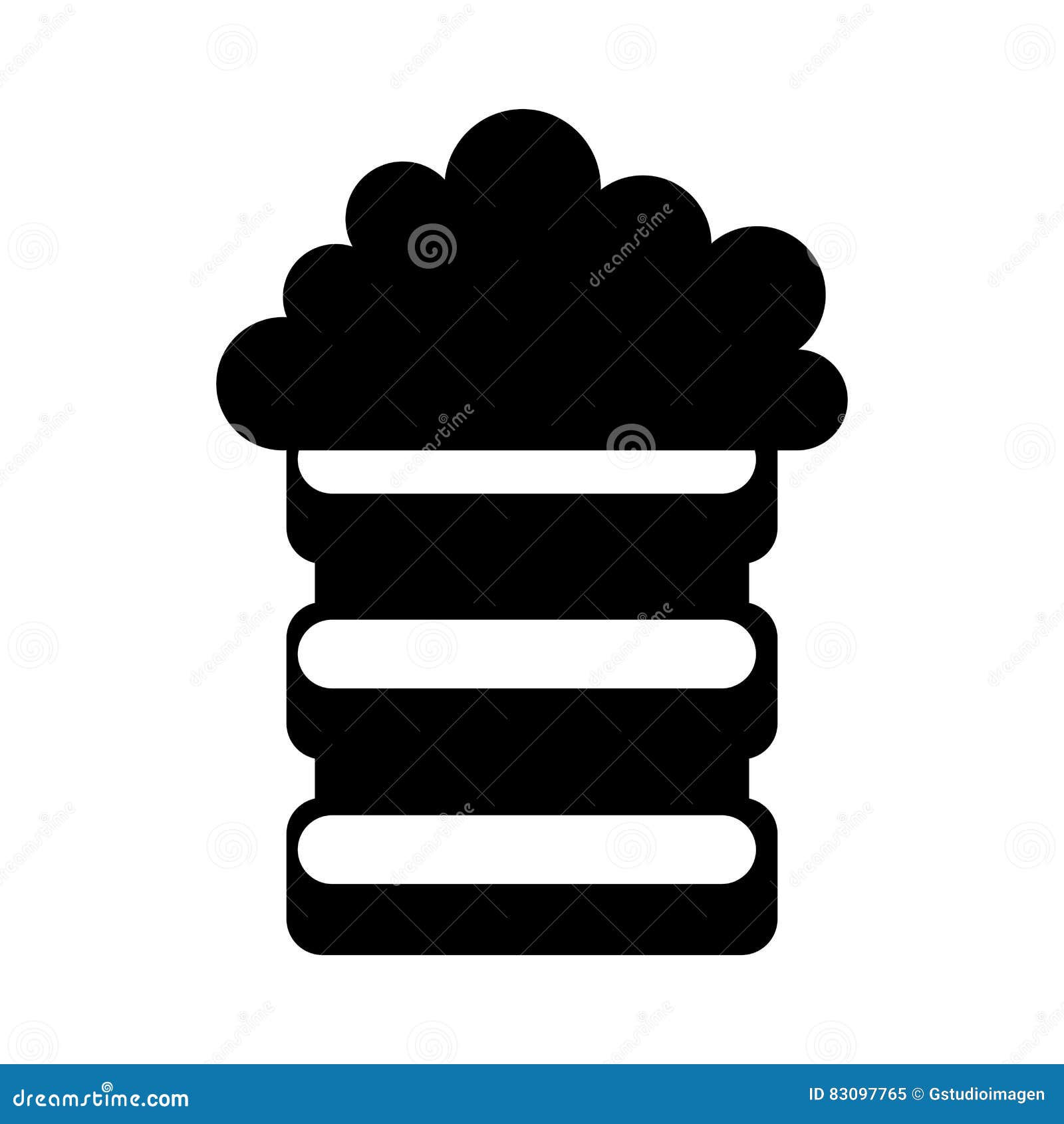 Disk server isolated icon stock illustration. Illustration of gigabyte ...