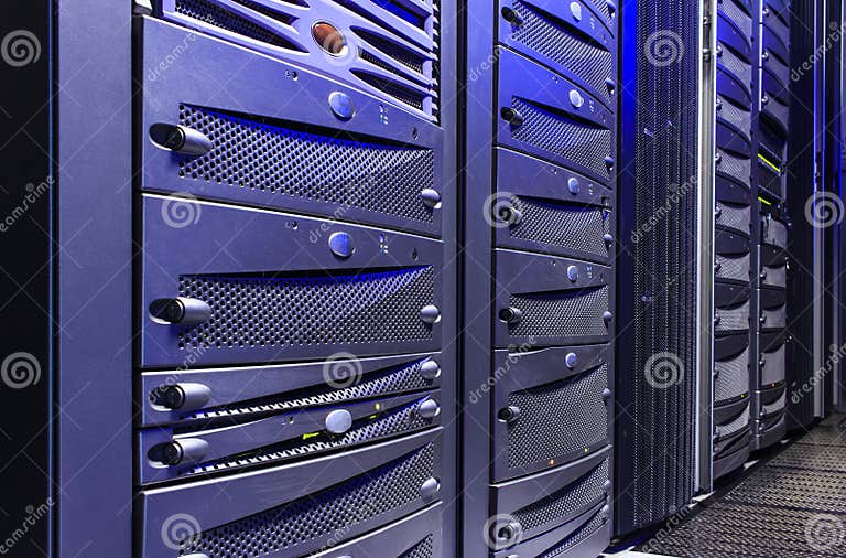 Disk Storage Blades in the Mainframe Server Room Stock Image - Image of ...
