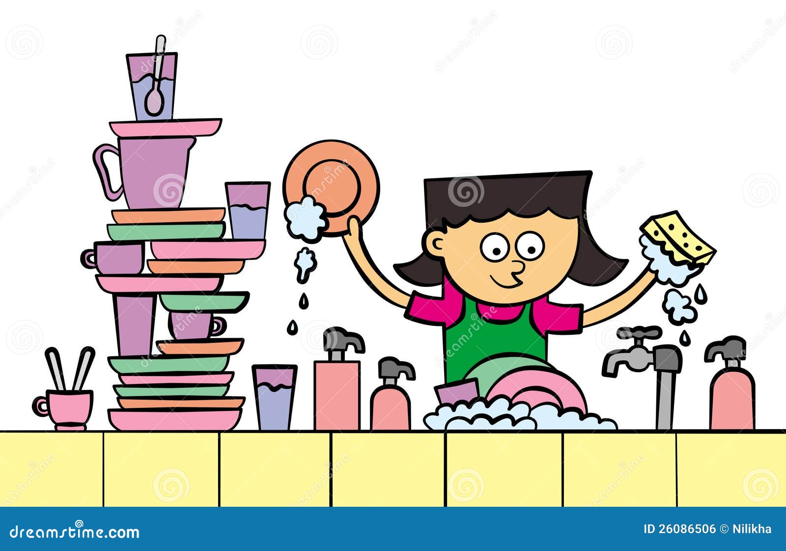 Diskare stock illustrationer. Illustration av wash, utgångspunkt - 26086506