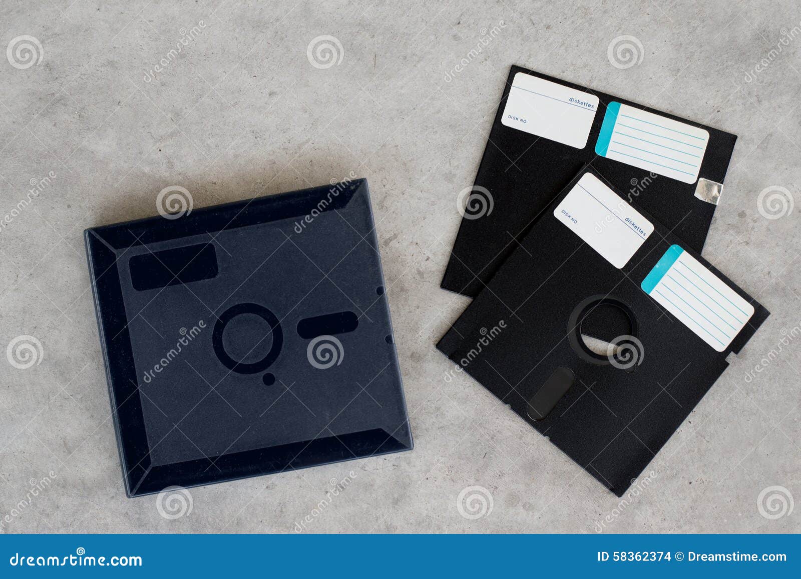 Diskette with box disk stock photo. Image of drive, backup - 58362374