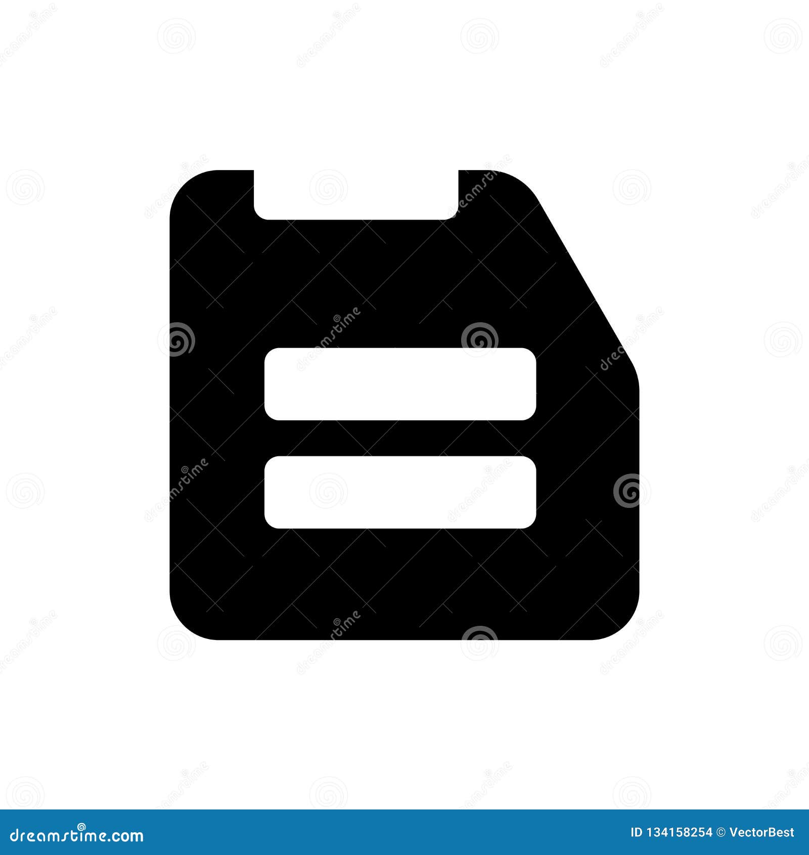 Diskette Icon Vector Sign and Symbol Isolated on White Background Stock ...