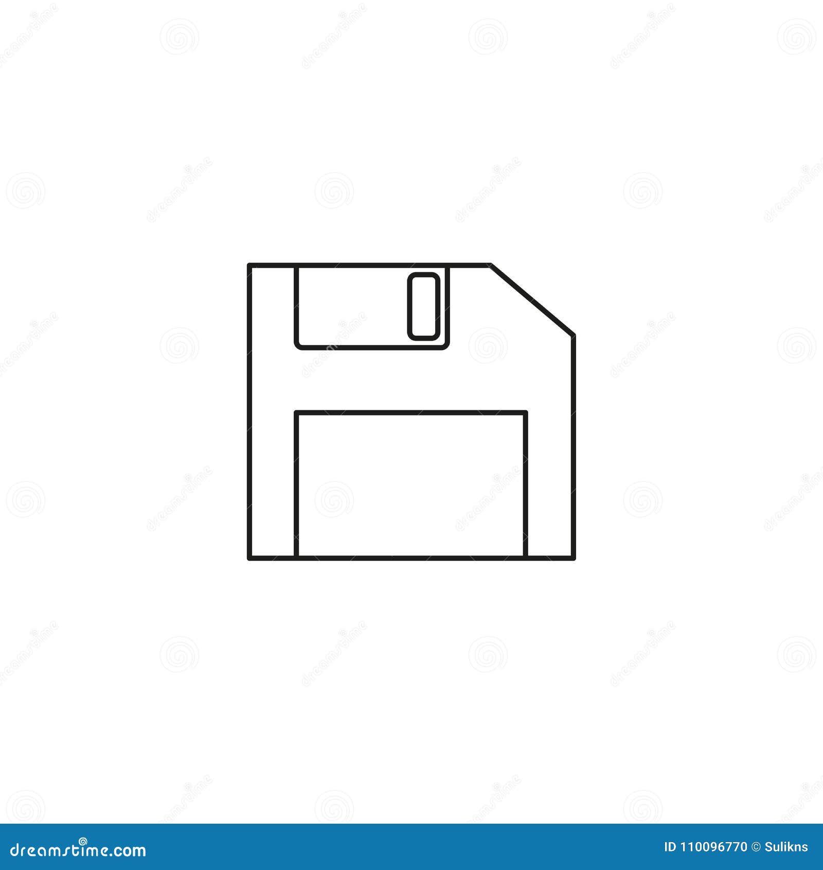 Diskette Icon, Vector Illustration. Flat Design Style Stock Vector ...