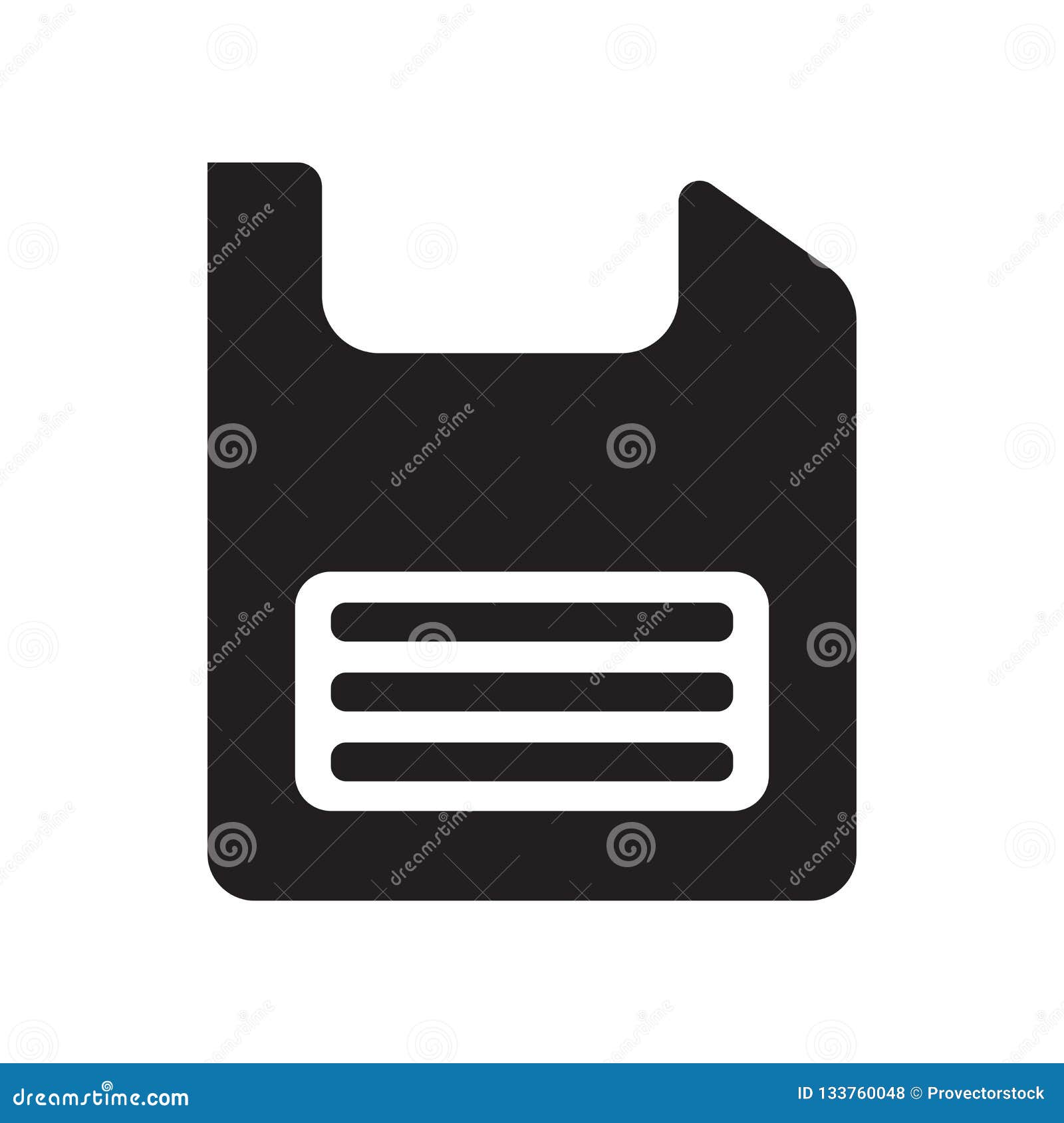 Diskette Icon Vector Sign and Symbol Isolated on White Background ...