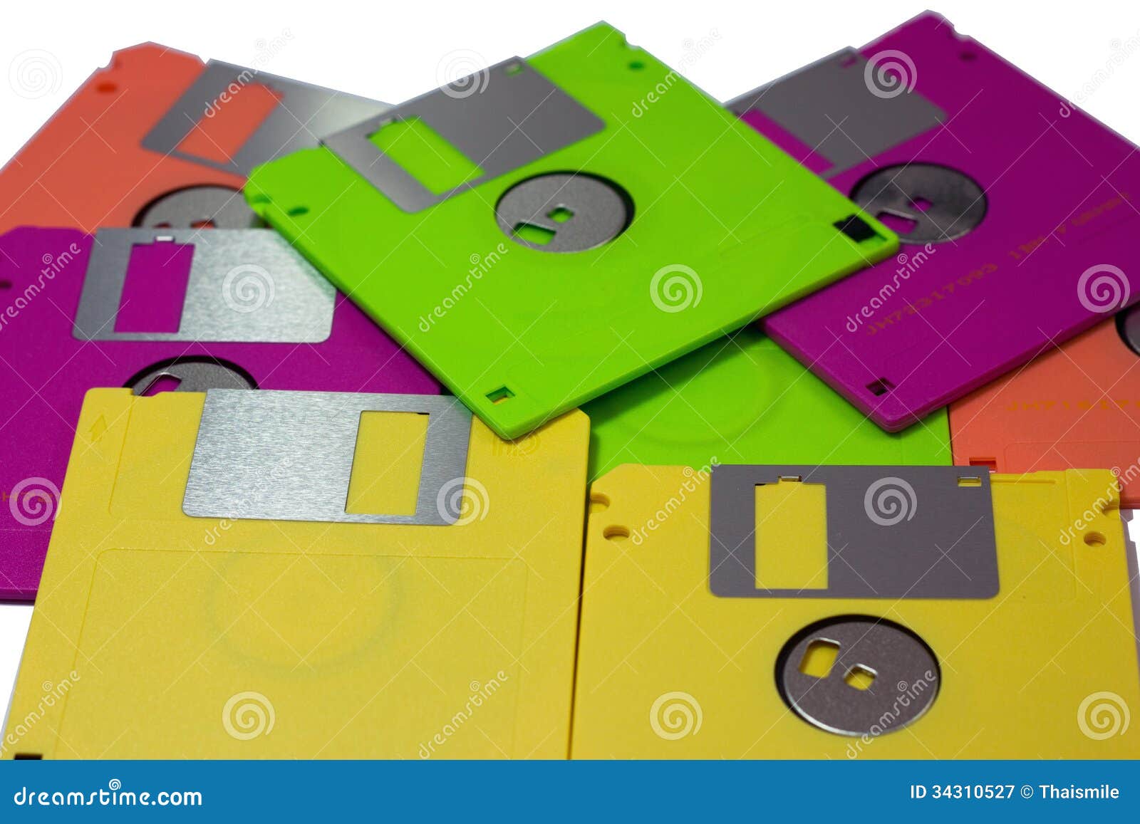 The diskette stock image. Image of colored, isolated - 34310527
