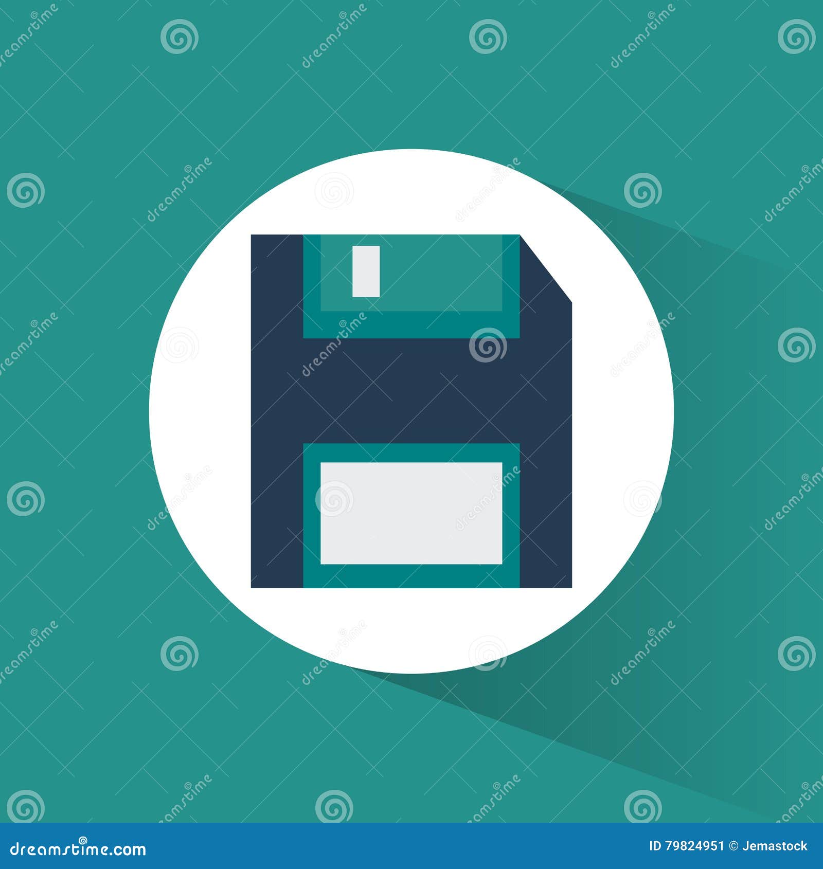 Diskette Technology and Data Design Stock Illustration - Illustration ...