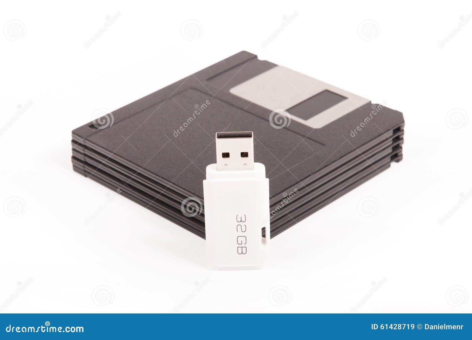 Diskette with usb memory stock image. Image of equipment - 61428719