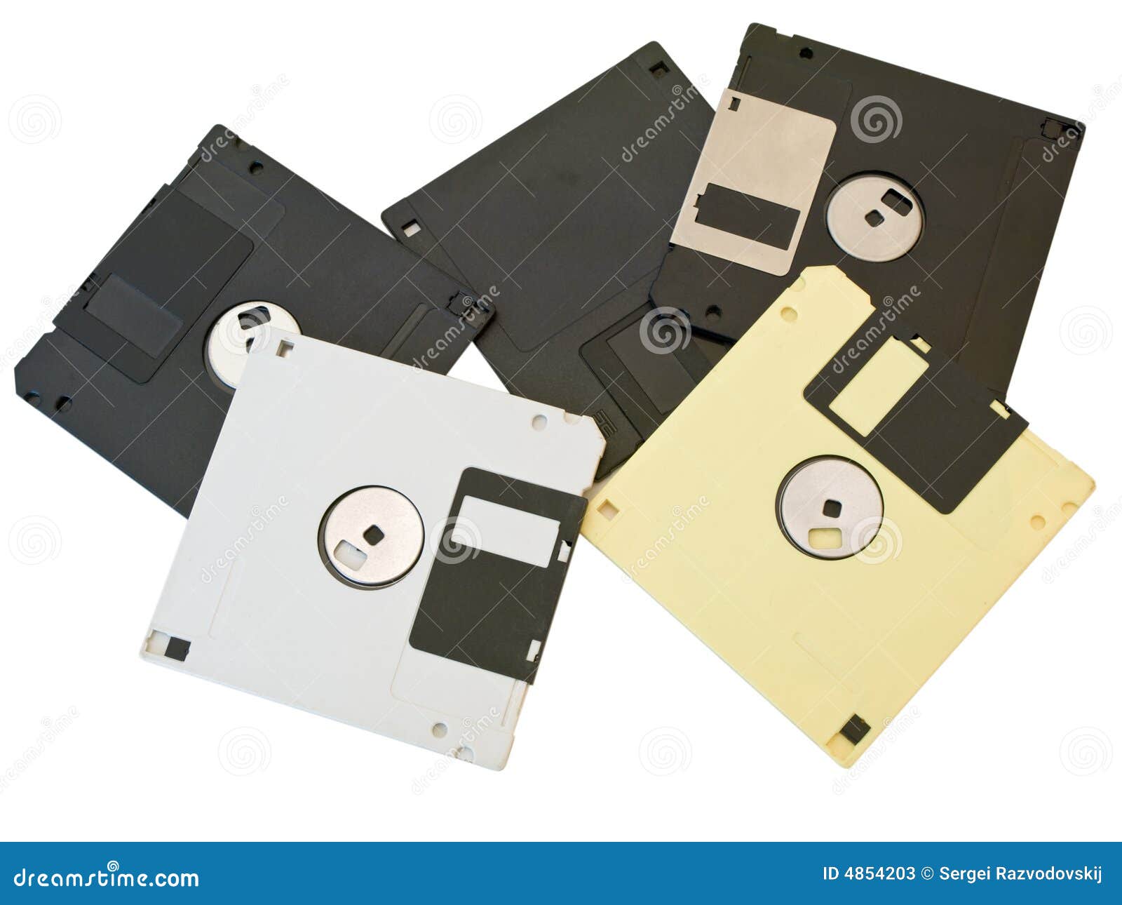 Disketten stockbild. Bild von megabyte, informationen - 4854203