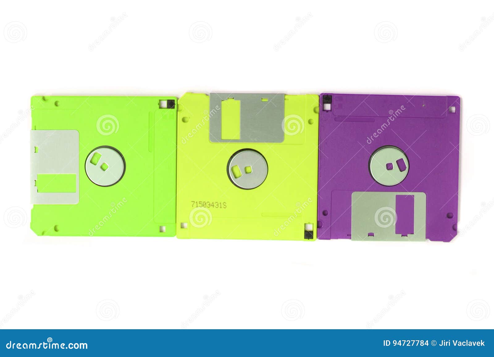 Diskettes del color foto de archivo. Imagen de conducir - 94727784