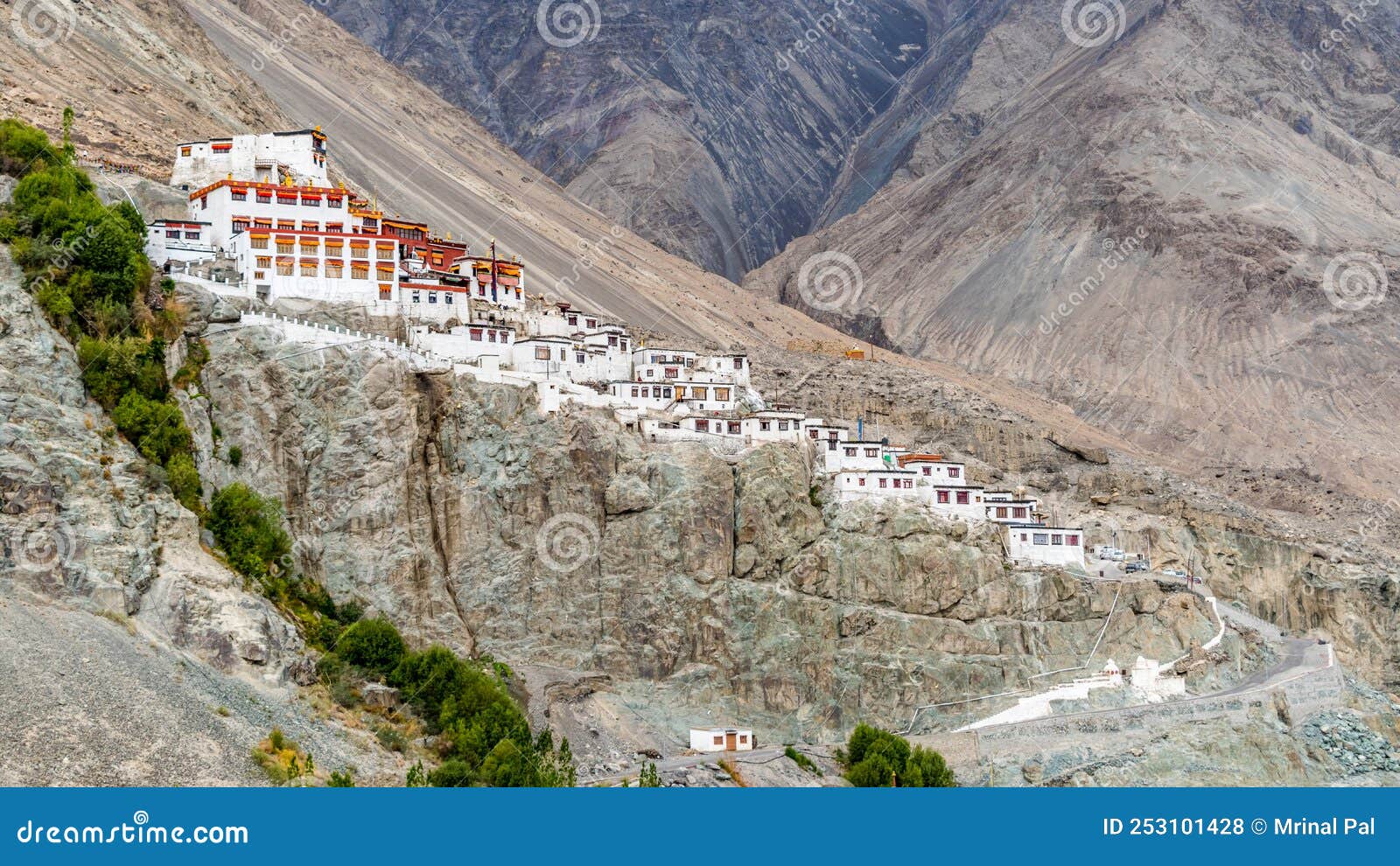 Diskit Monastery Also Known As Deskit Gompa or Diskit Gompa Stock Photo ...