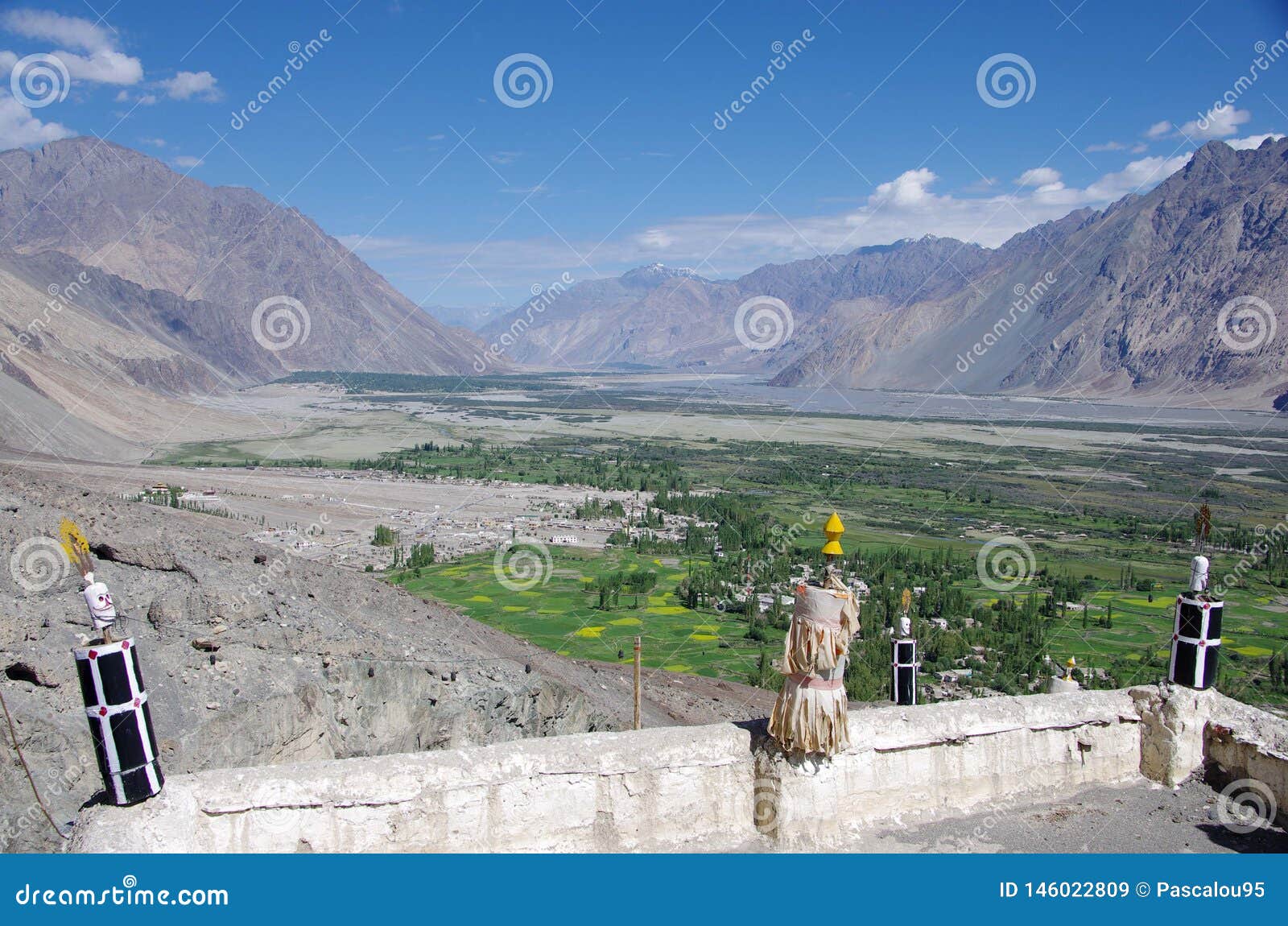 The Diskit Monastery in Ladakh, India Stock Image - Image of religious ...