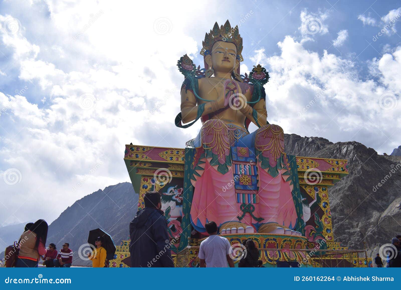 Diskit Monastery Leh Ladakh Editorial Stock Image - Image of diskit ...