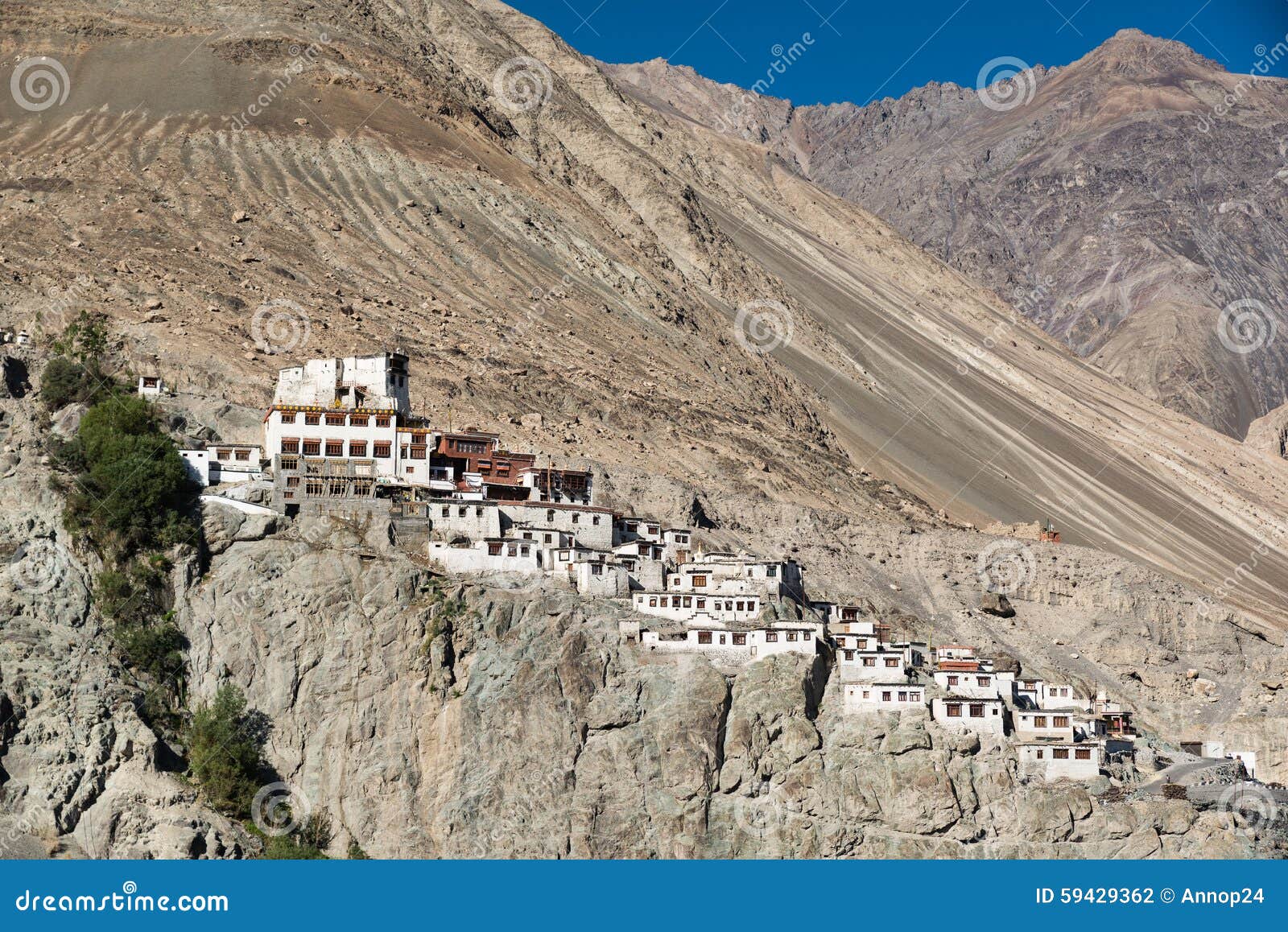 Diskit Monastery in the Nubra Valley of Ladakh. Editorial Photography ...
