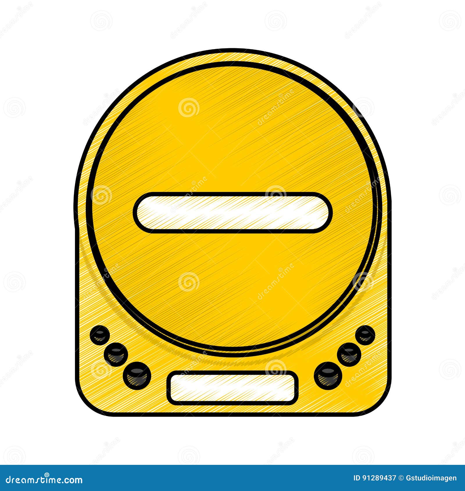 Diskman music player icon stock vector. Illustration of lifestyle ...