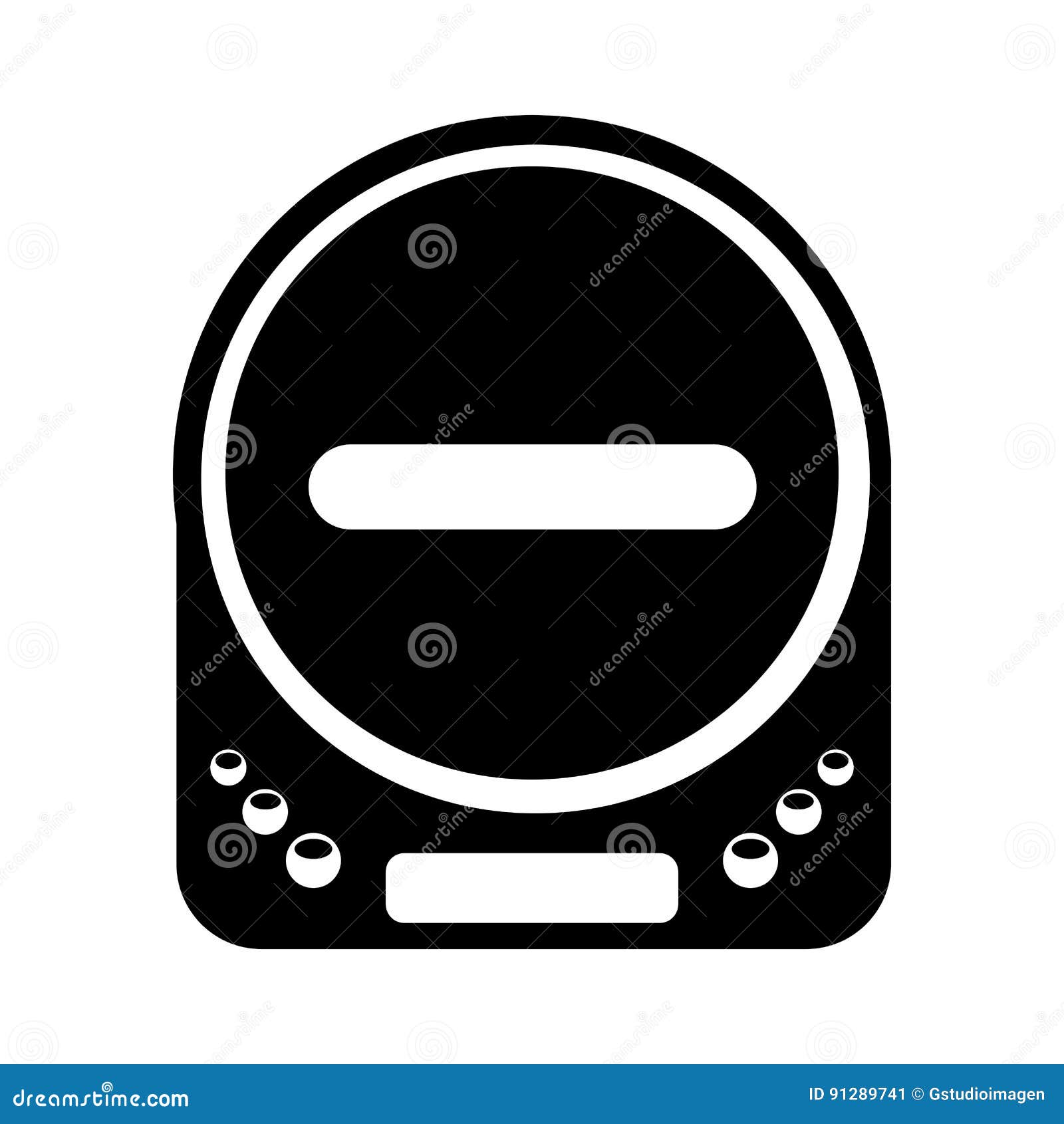 Diskman music player icon stock vector. Illustration of compact - 91289741