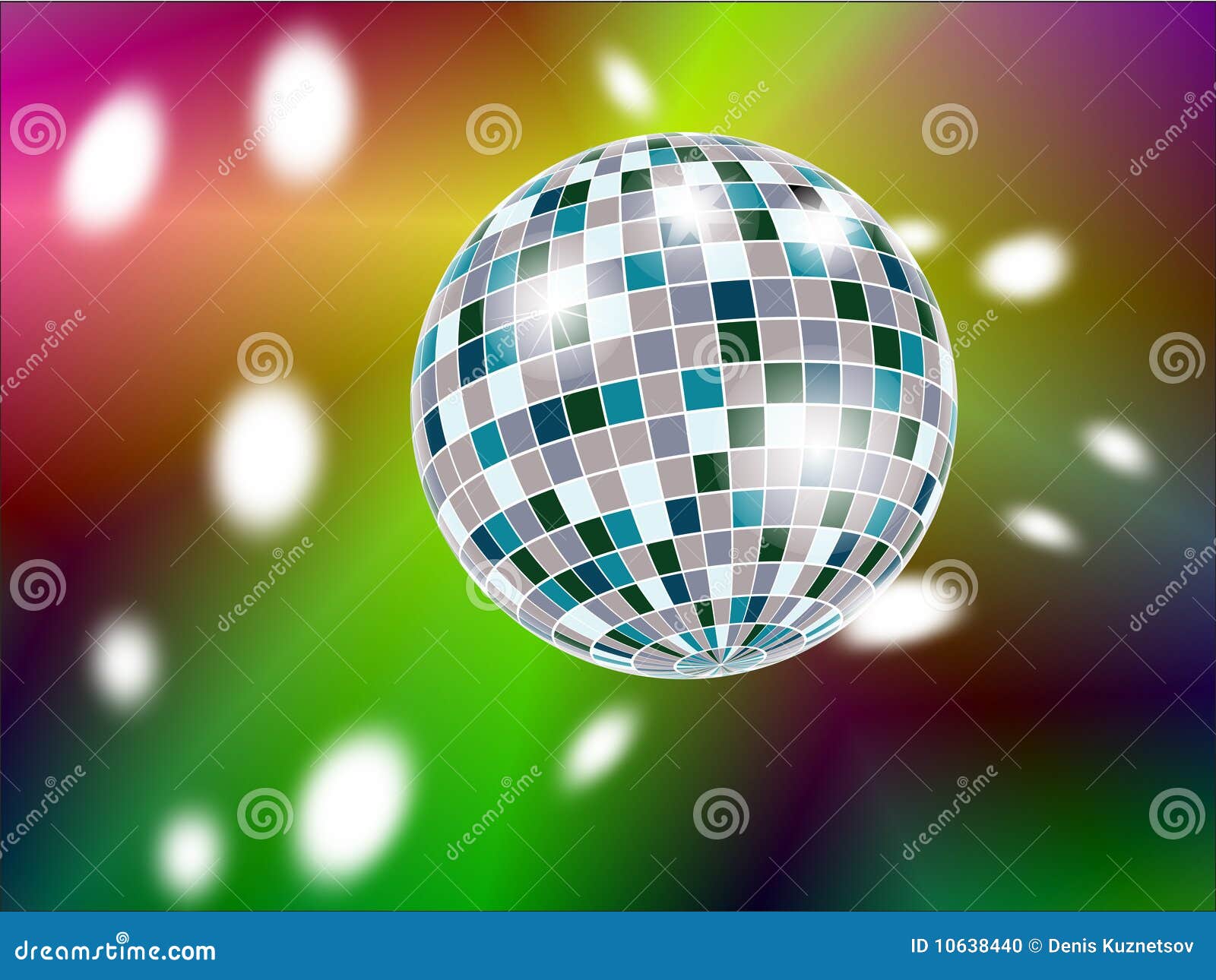 Disko ball stock illustration. Illustration of dance - 10638440