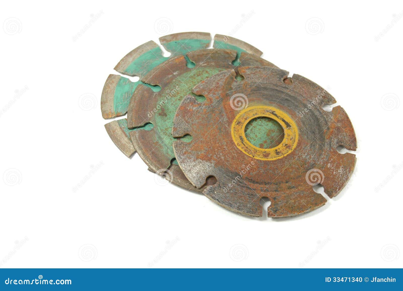 Disks stock photo. Image of industry, mount, rusty, cutting - 33471340