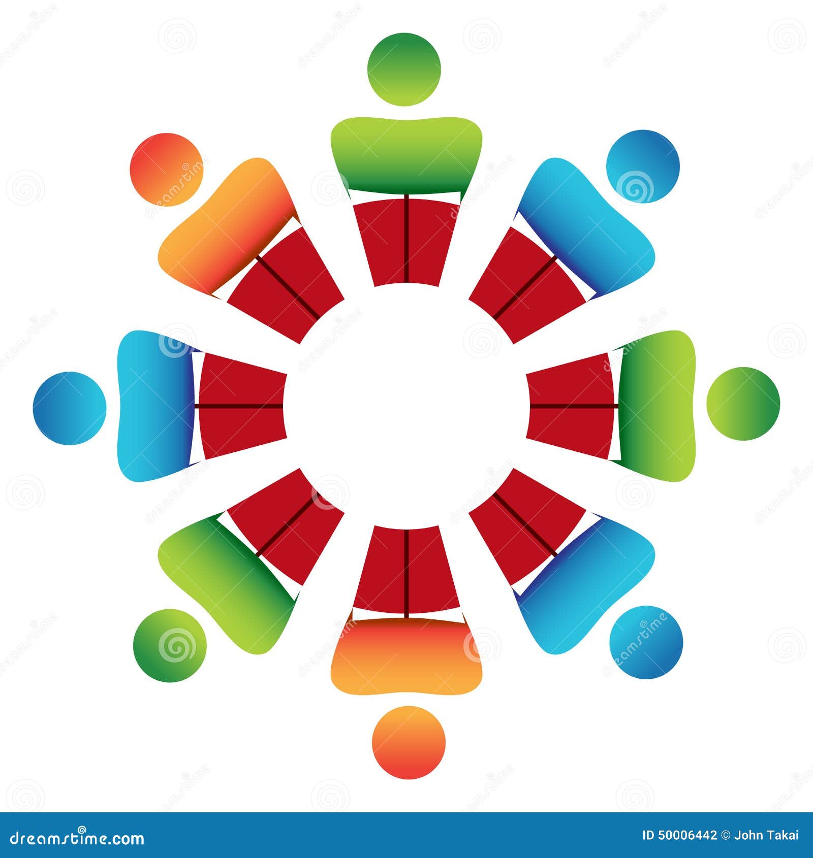 Diskussion för rund tabell vektor illustrationer. Illustration av ...