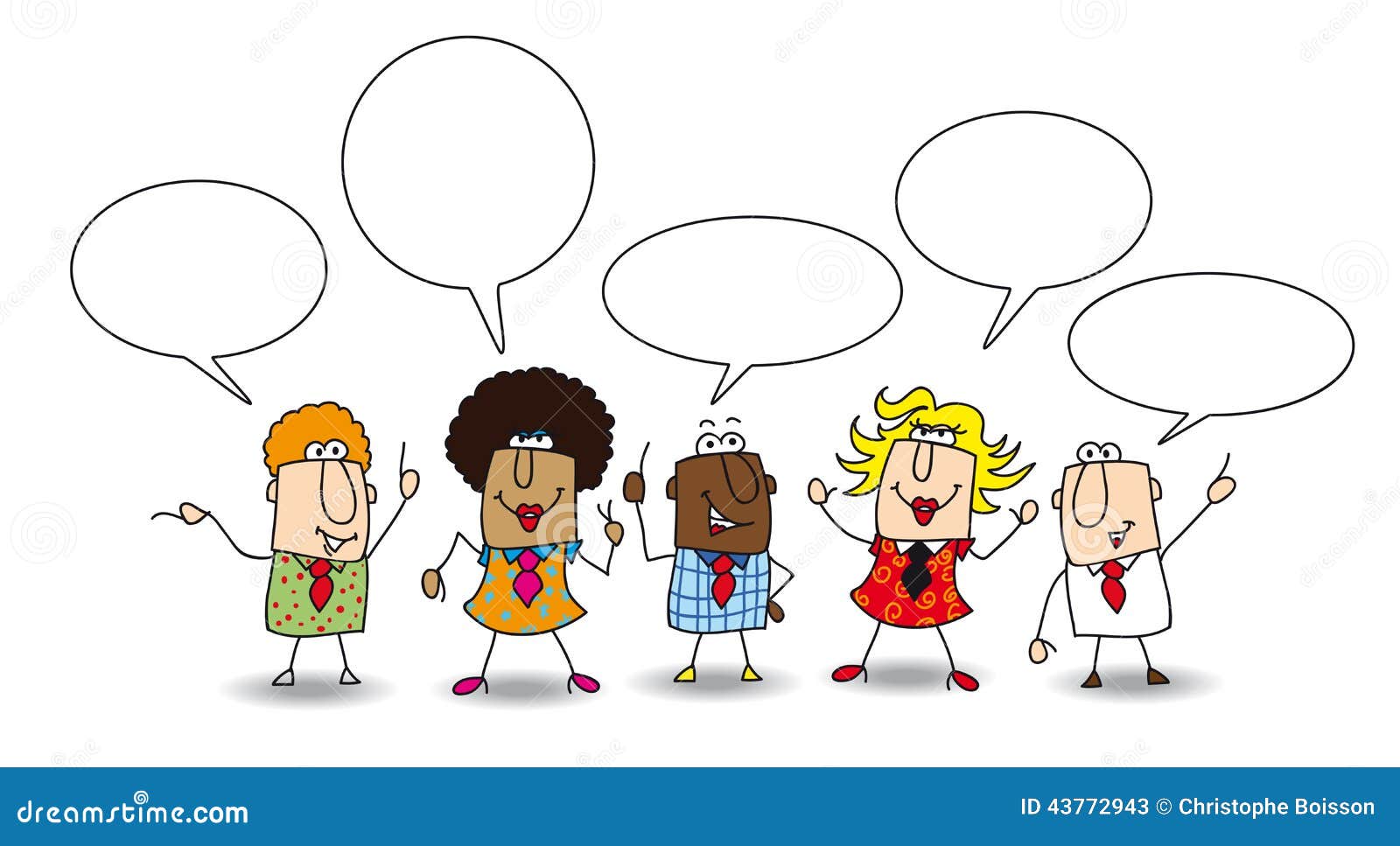 Diskussion zusammen vektor abbildung. Illustration von herzlich - 43772943