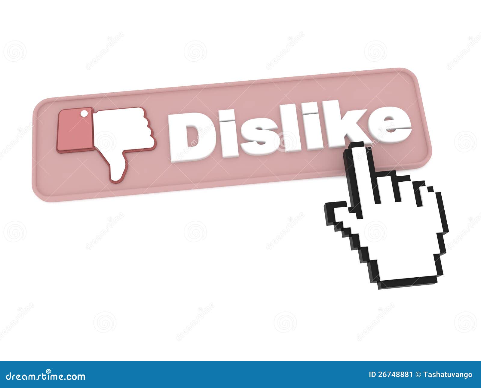 Dislike Button - Social Media Concept. Stock Illustration ...