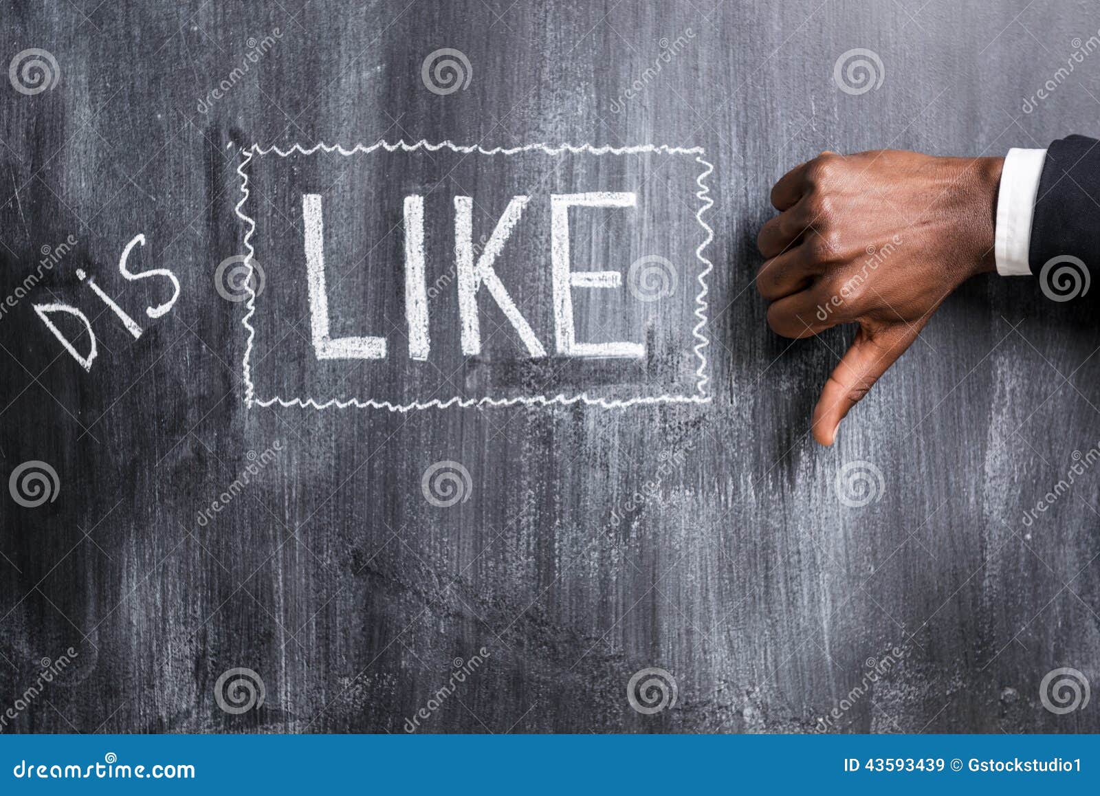 Dislike. stock image. Image of thumbs, businessman, drawing - 43593439