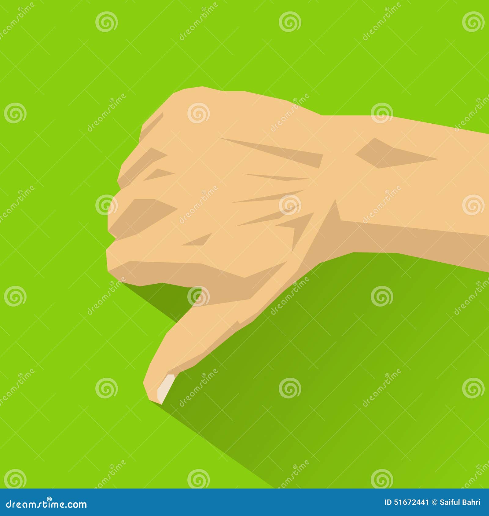 Dislike hand sign stock vector. Illustration of network - 51672441