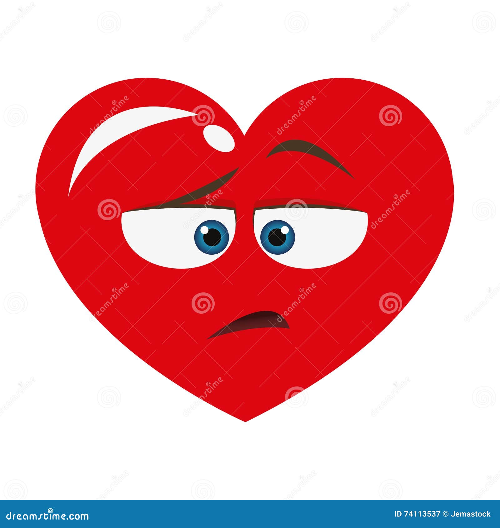 Dislike heart cartoon icon stock illustration. Illustration of cartoon ...