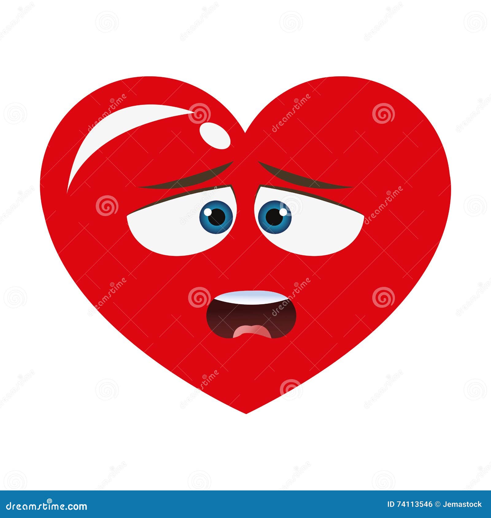 Dislike heart cartoon icon stock illustration. Illustration of feel ...
