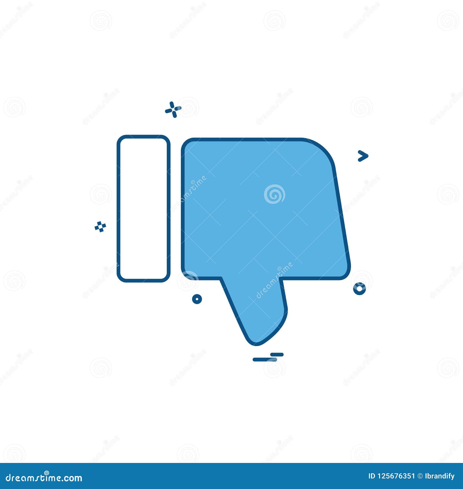 Dislike icon design vector stock vector. Illustration of pointer ...