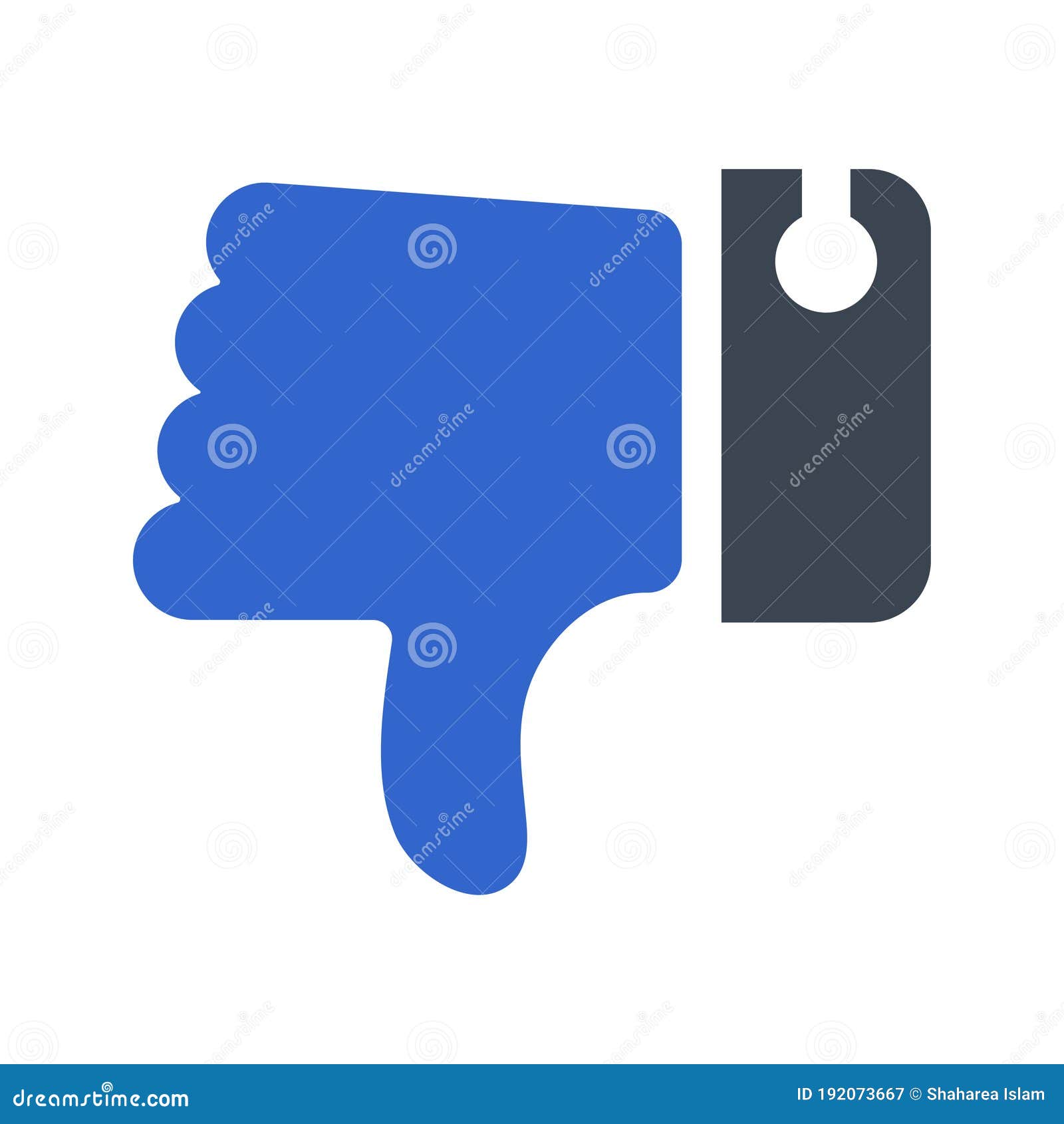 Dislike, unlike icon stock vector. Illustration of vector - 192073667
