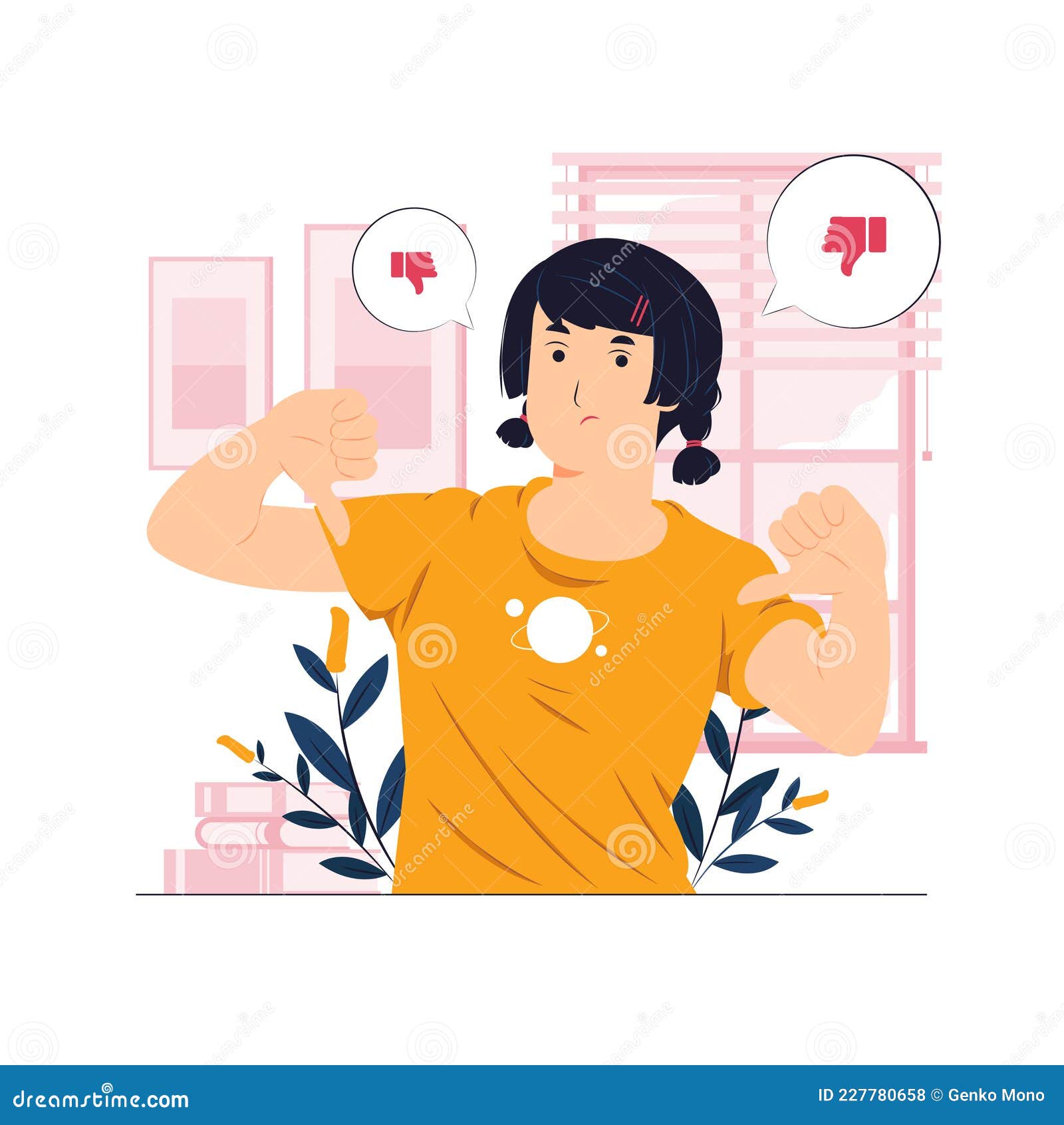 Dislikes As A Problem That Makes Life Harder - Symbolized By A Person ...