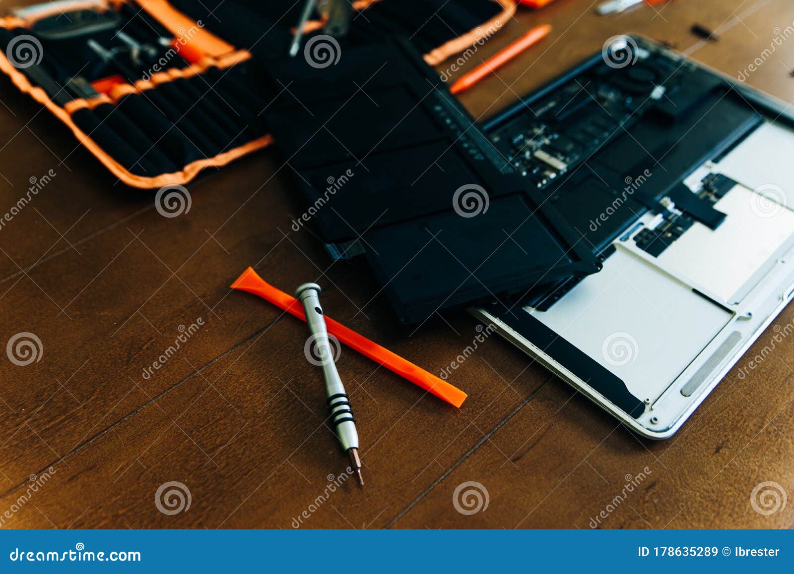 Dismantle Laptop with Tools and Battery, Display, Hard Disk and Other ...