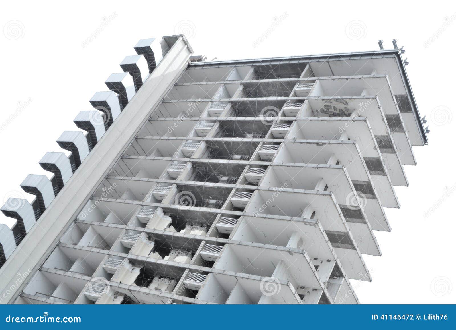 Dismantled building stock photo. Image of construction - 41146472