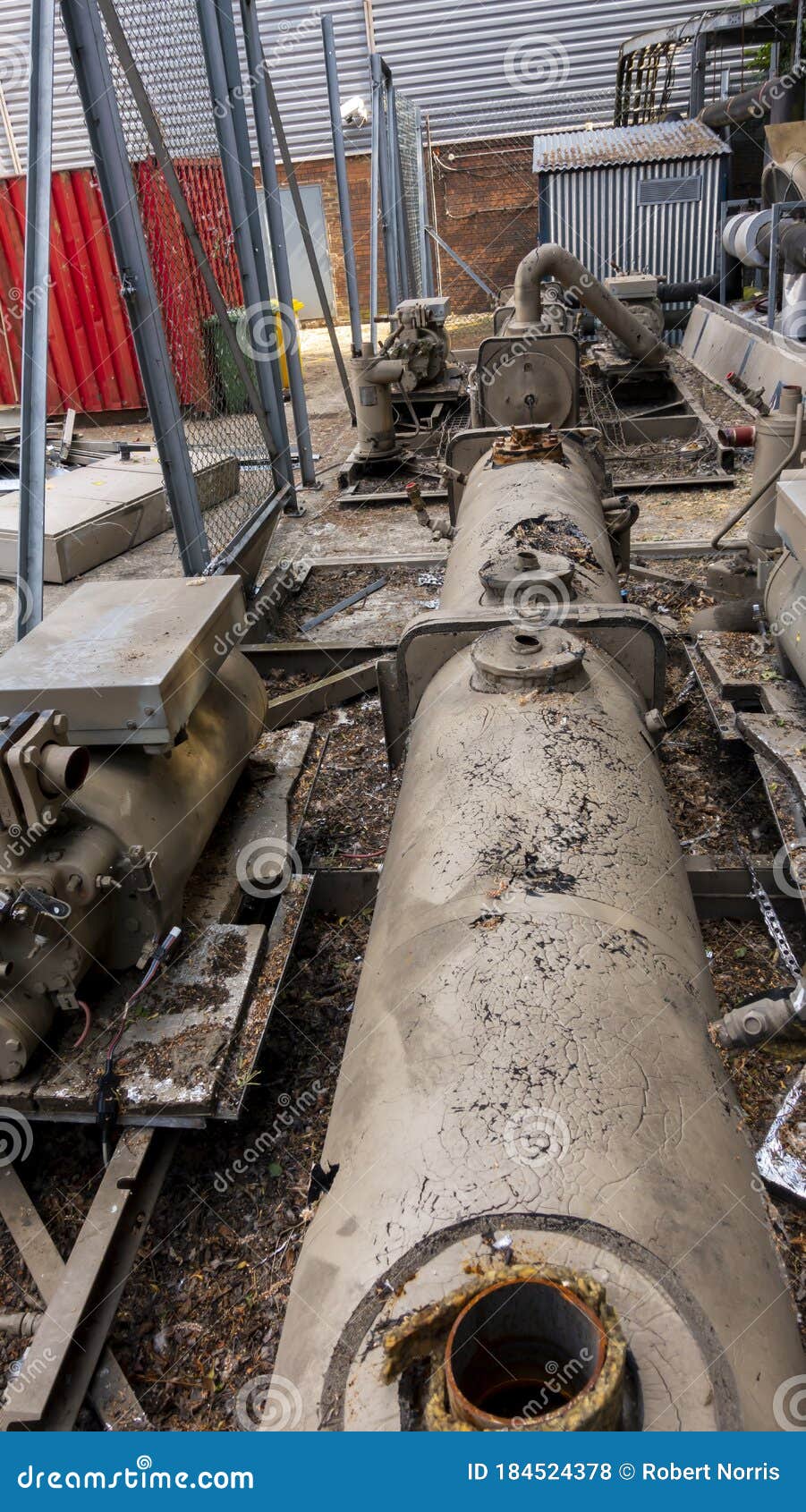 Dismantled Industrial Water Chiller Units Stock Photo - Image of ...