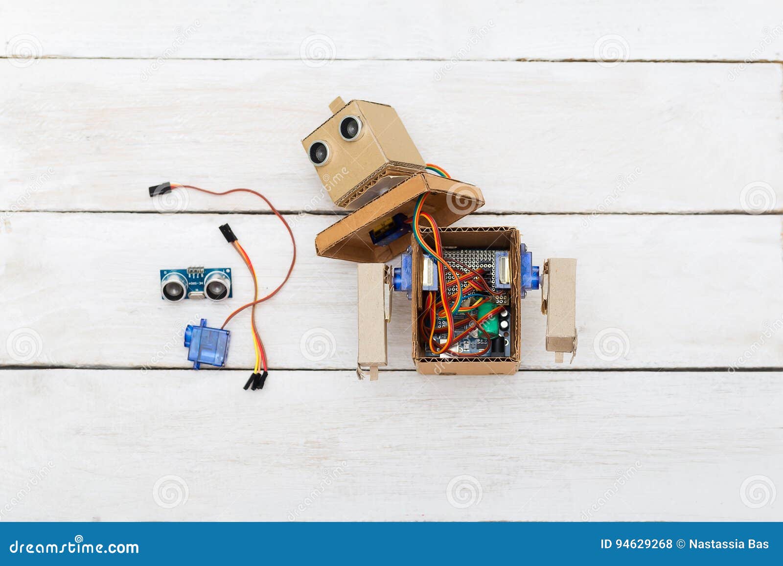 Dismantled Robot and Detail for Robot. Flat Lay Stock Photo - Image of ...