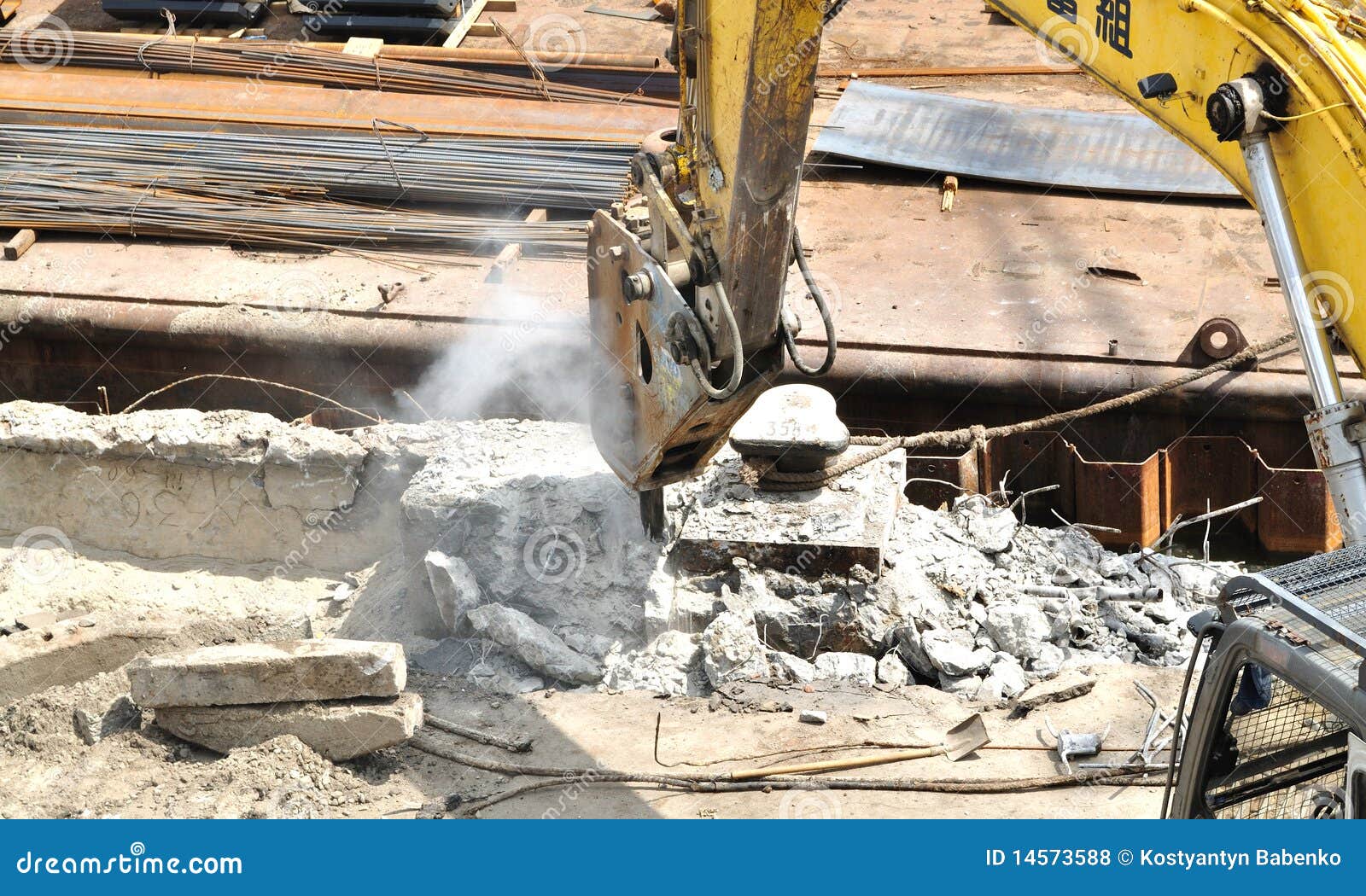 Dismantling stock photo. Image of splits, industry, concrete - 14573588