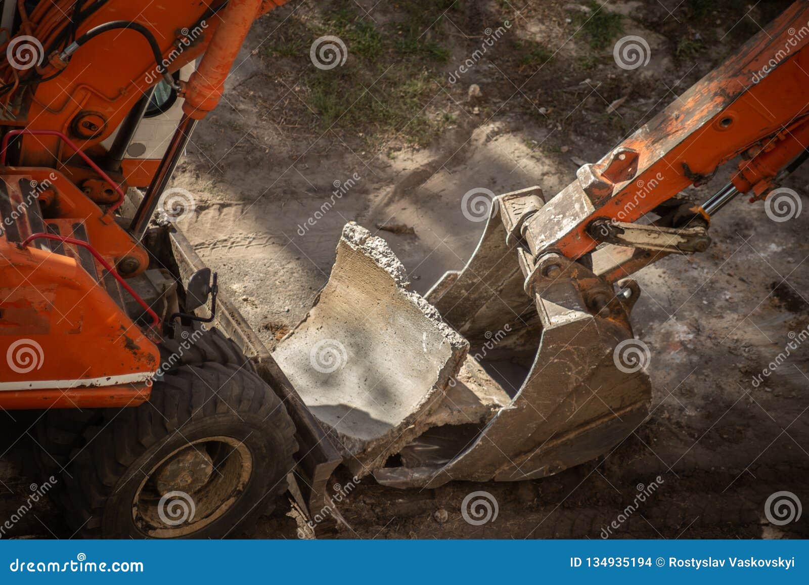 Dismantling Of Concrete Structures Royalty-Free Stock Photography ...
