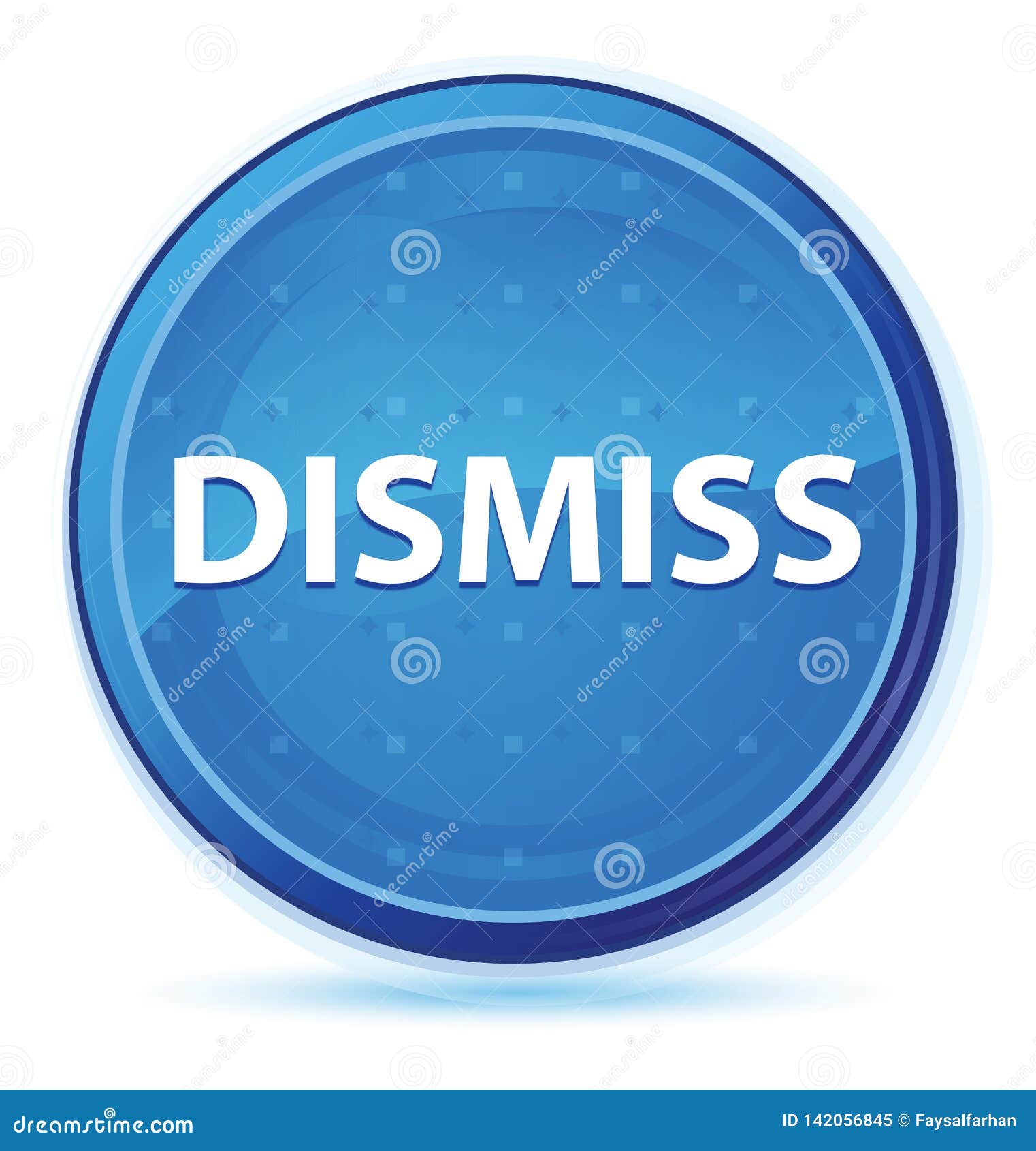 Dismiss Midnight Blue Prime Round Button Stock Vector - Illustration of ...
