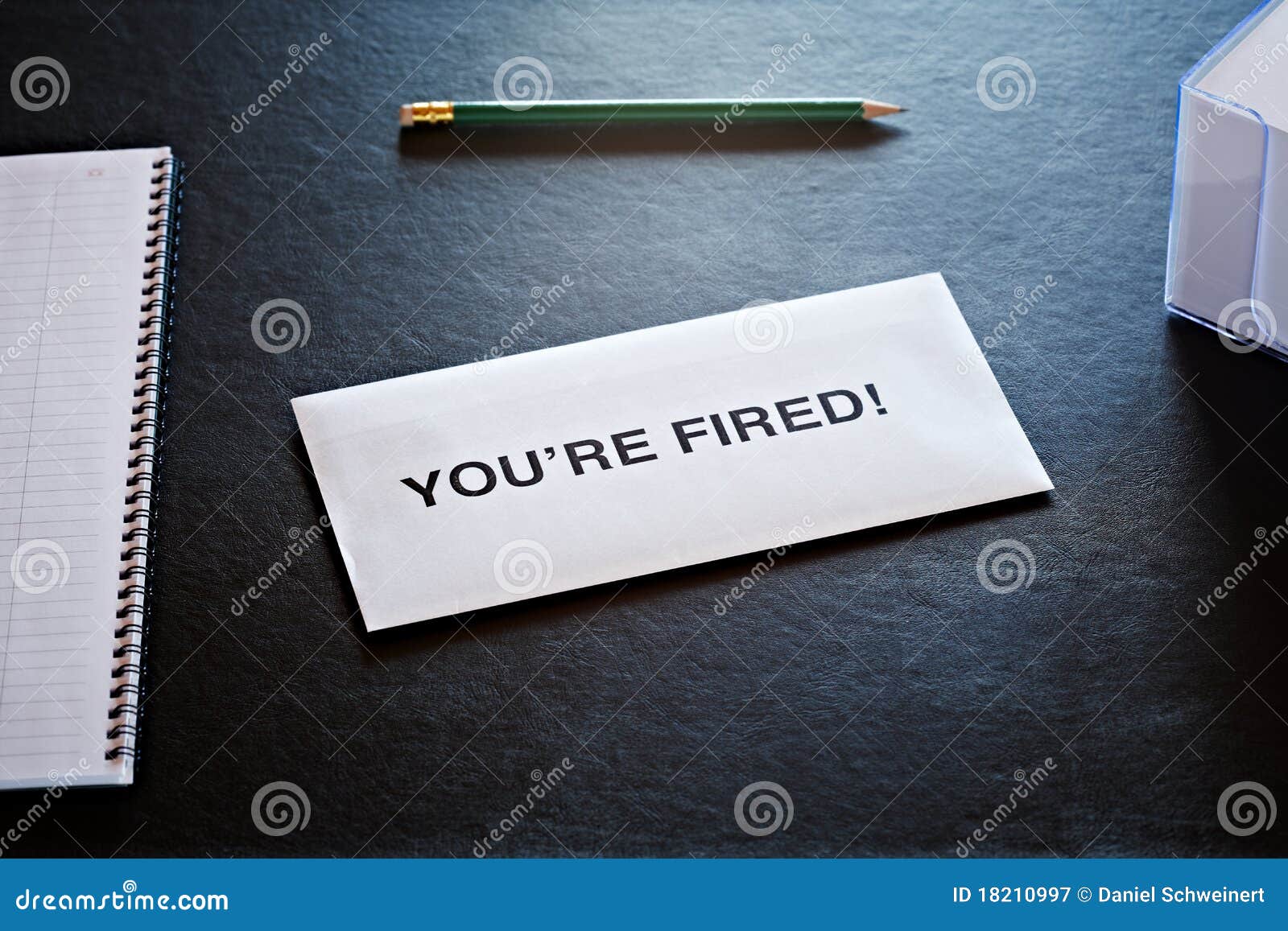 Dismissal notice stock image. Image of quit, resignation - 18210997