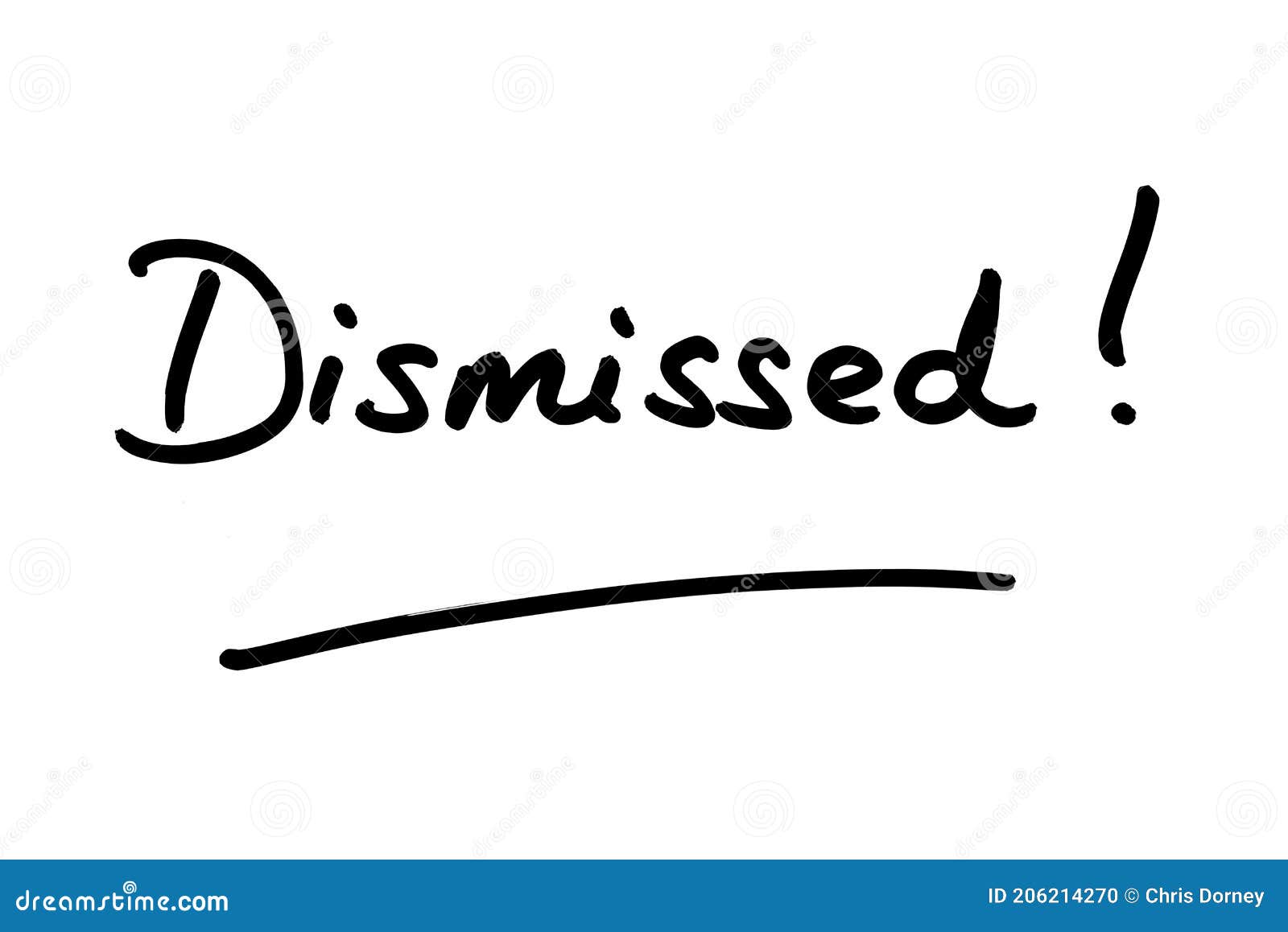 Dismissed stock illustration. Illustration of dismiss - 206214270