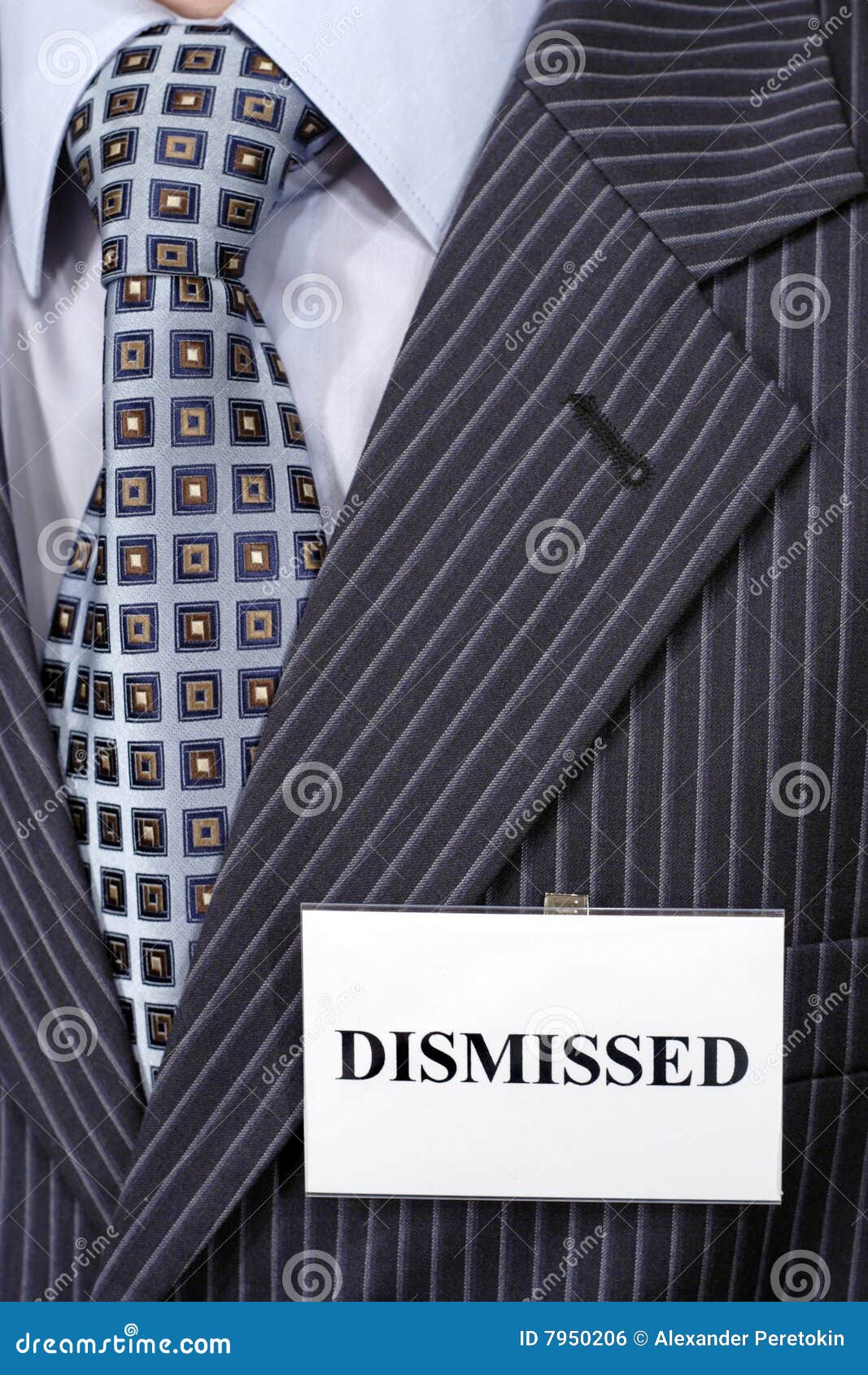 Dismissed person. stock photo. Image of jacket, official - 7950206