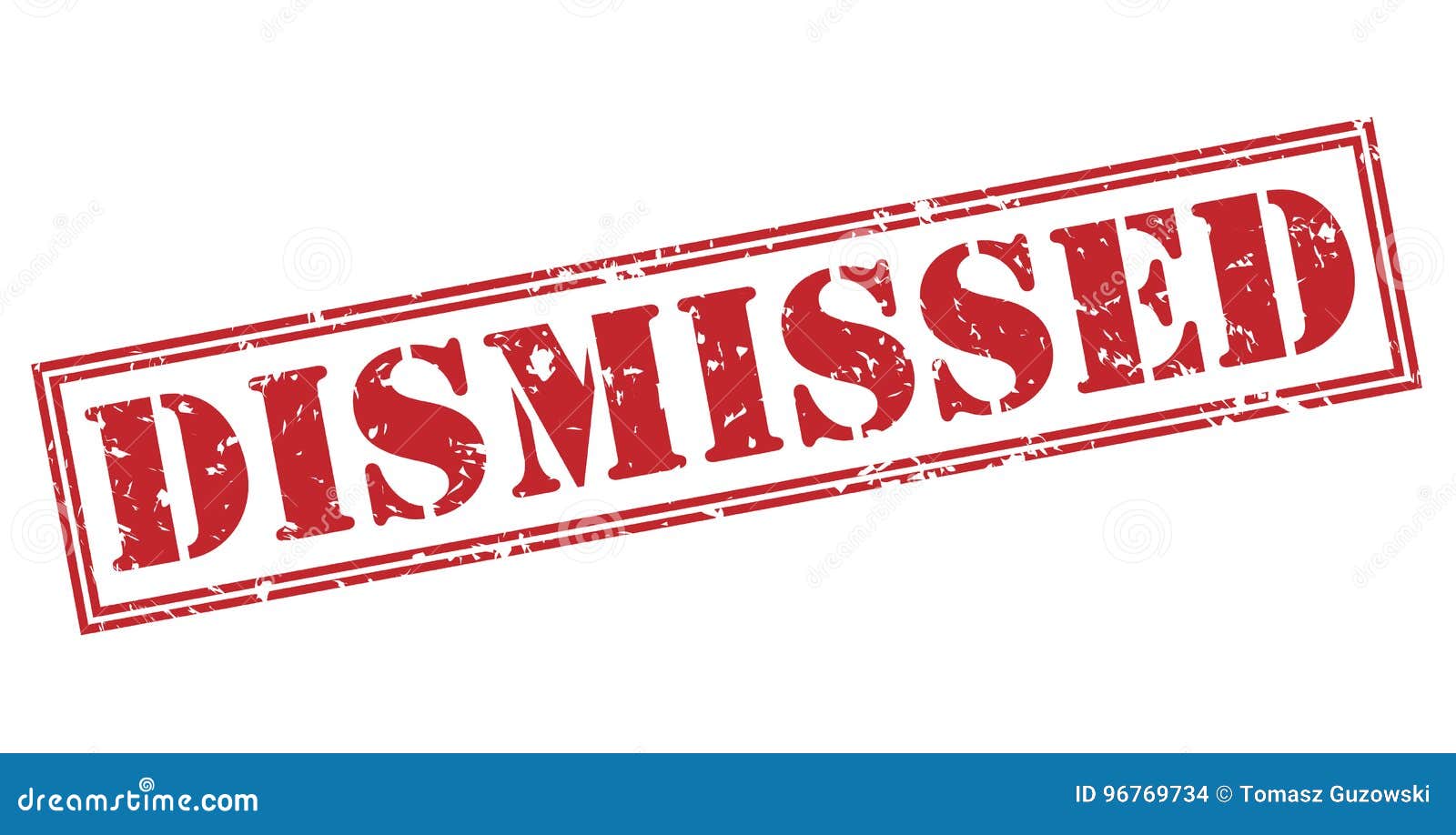 Dismissed red stamp stock illustration. Illustration of background ...