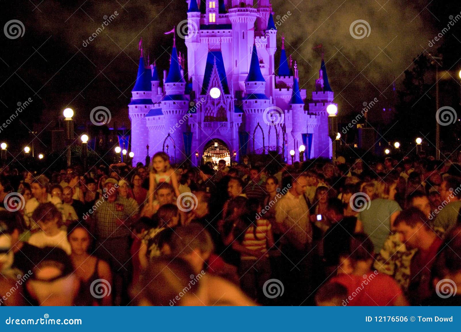 Disney Night Magic Kingdom Castle Editorial Photo | CartoonDealer.com ...